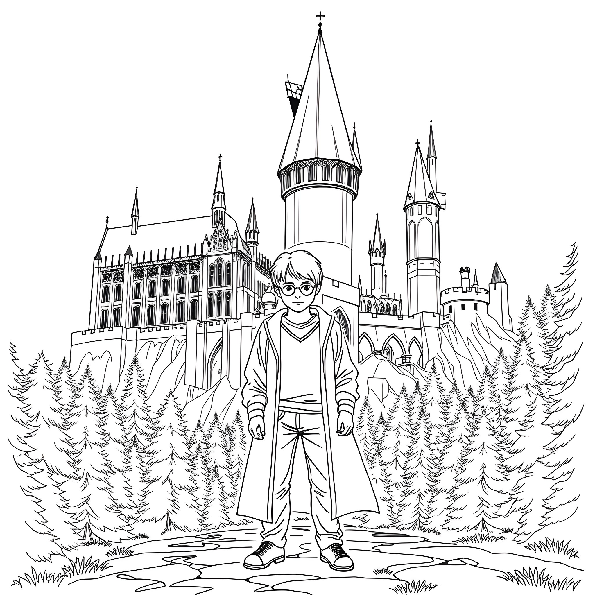 Best Harry Potter Coloring Pages (Free Printable PDF)