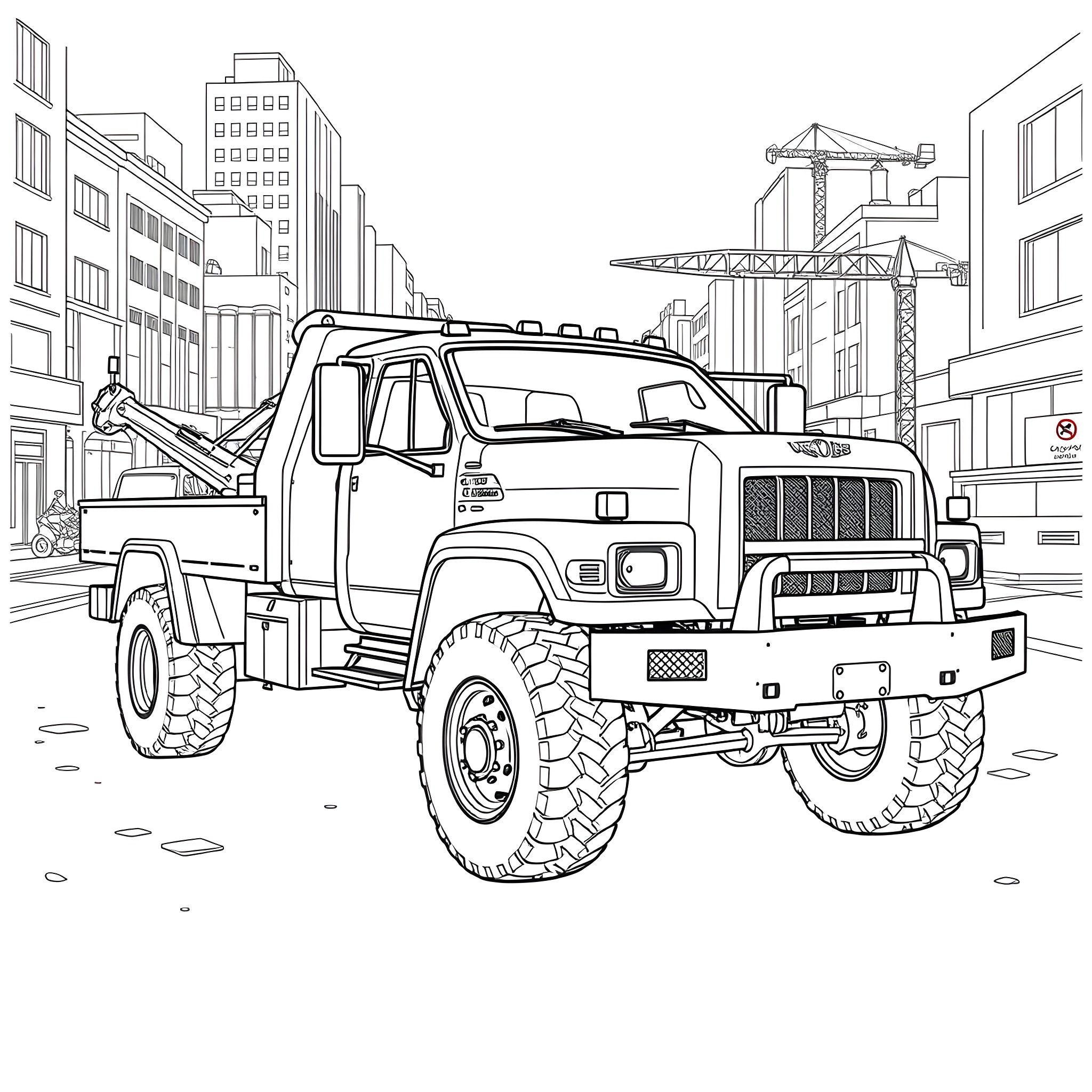 54 Best Wrecker Coloring Pages (Free Printable PDFs)