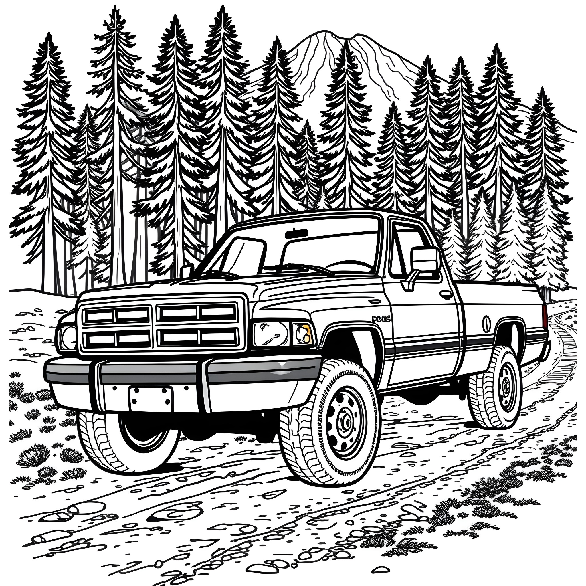 Best Dodge Ram Coloring Pages (Free Printable PDF)