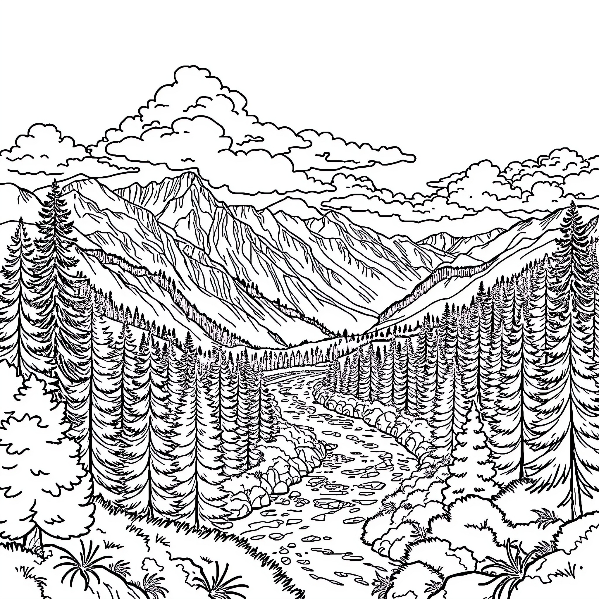 Best Landscape Coloring Pages (Free Printable PDF)