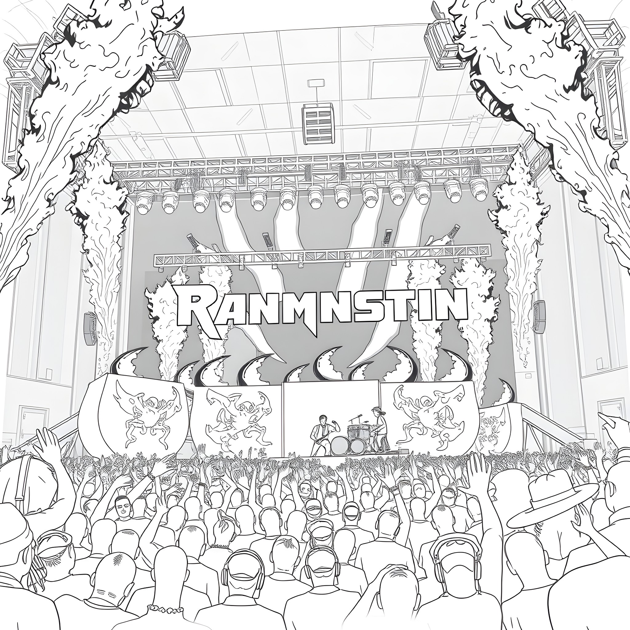 Best Rammstein Coloring Pages (Free Printable PDF)