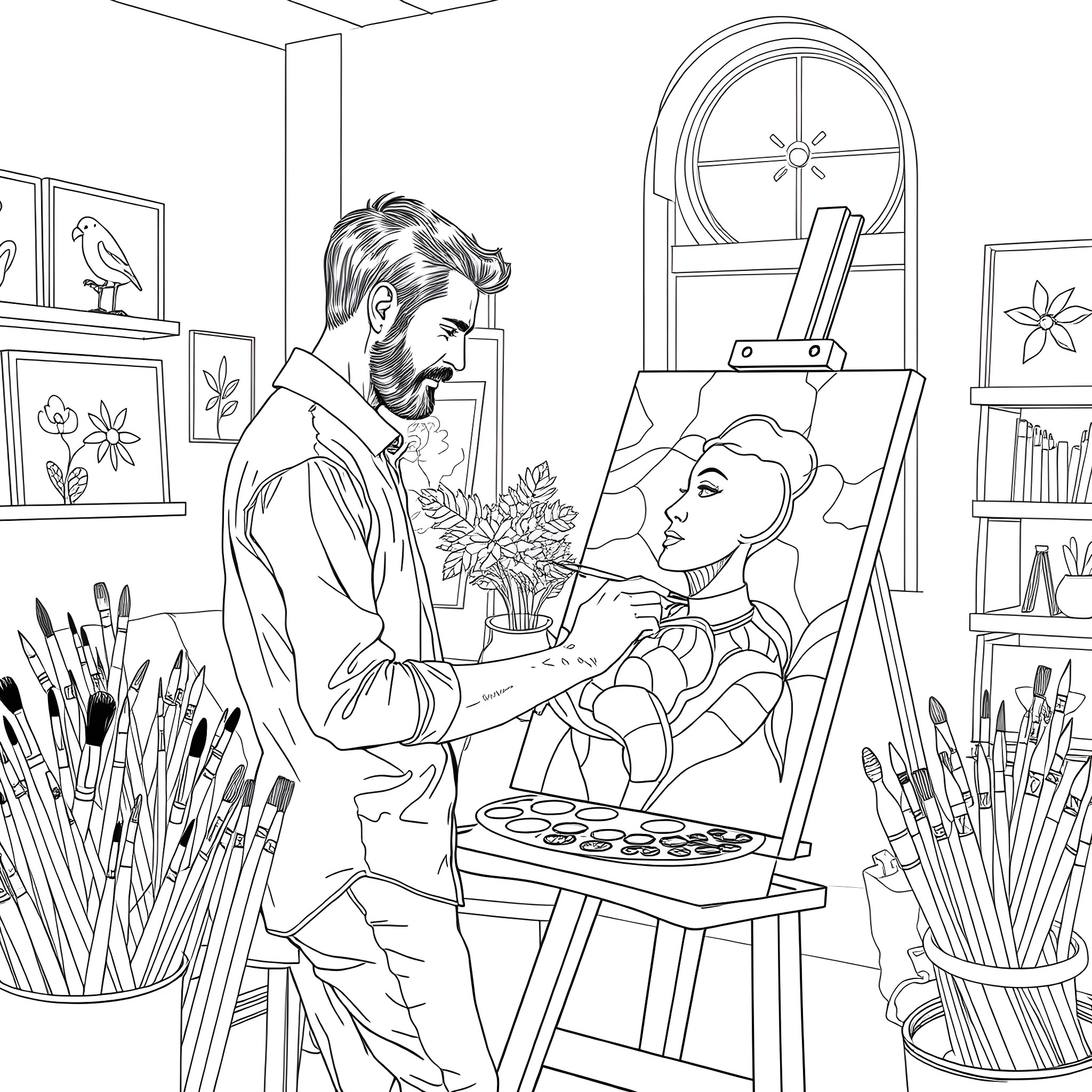Best Male Coloring Pages (Free Printable PDF)