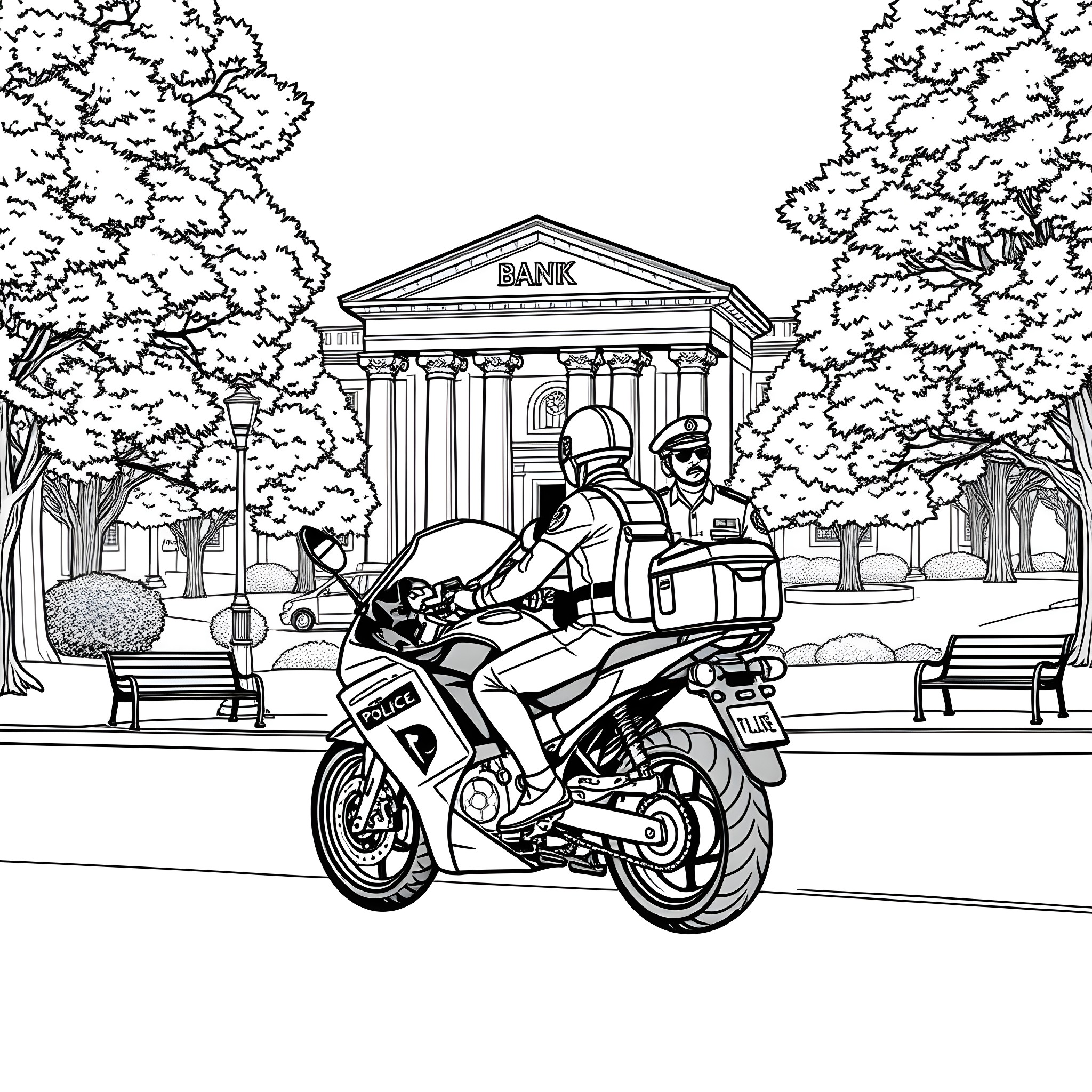 4 Best Police Motorcycle Coloring Pages (Free Printable PDFs)