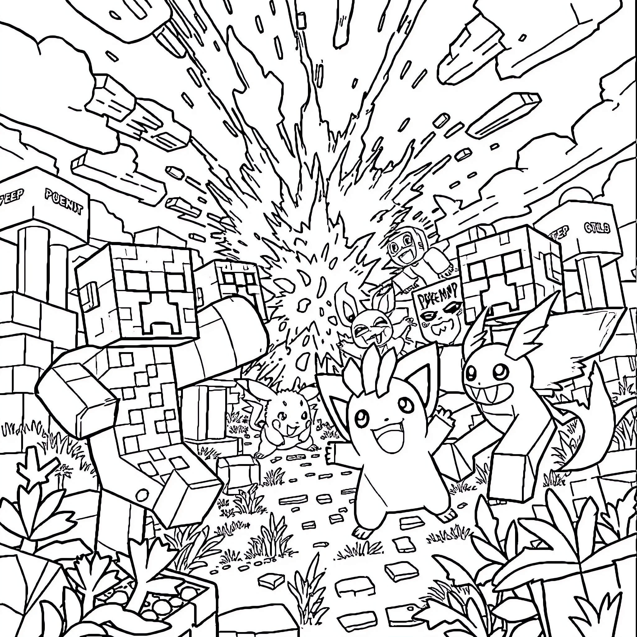 Best Creeper Coloring Pages (Free Printable PDF)