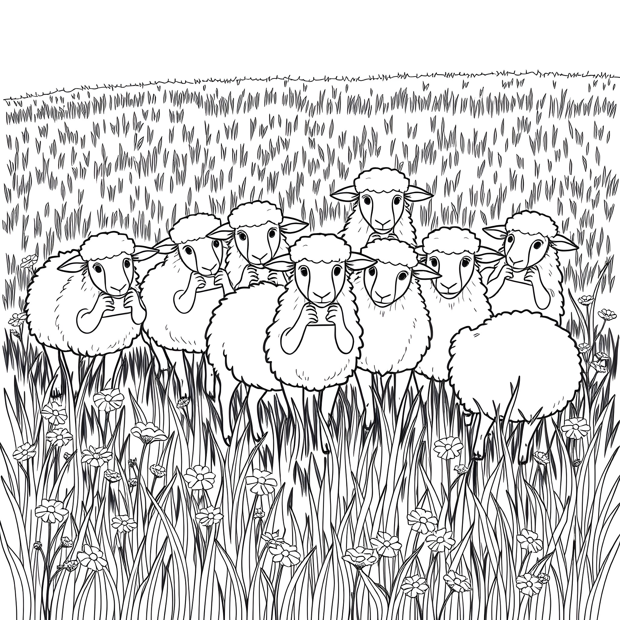 Best Sheep Coloring Pages (Free Printable PDF)