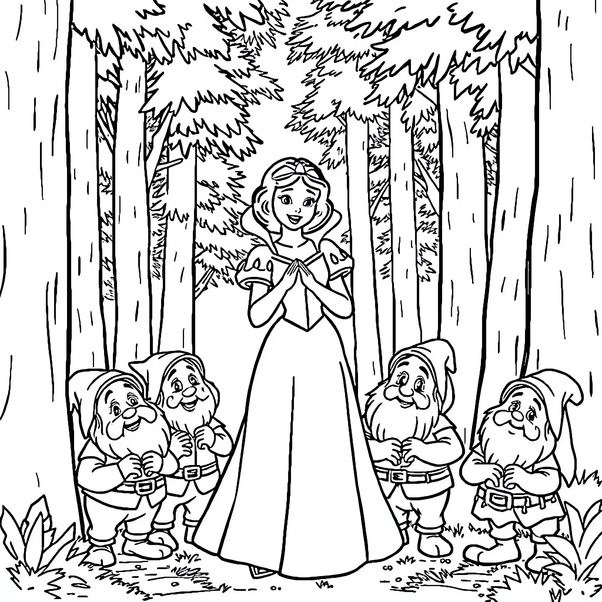 Best Snow White Coloring Pages (Free Printable PDF)