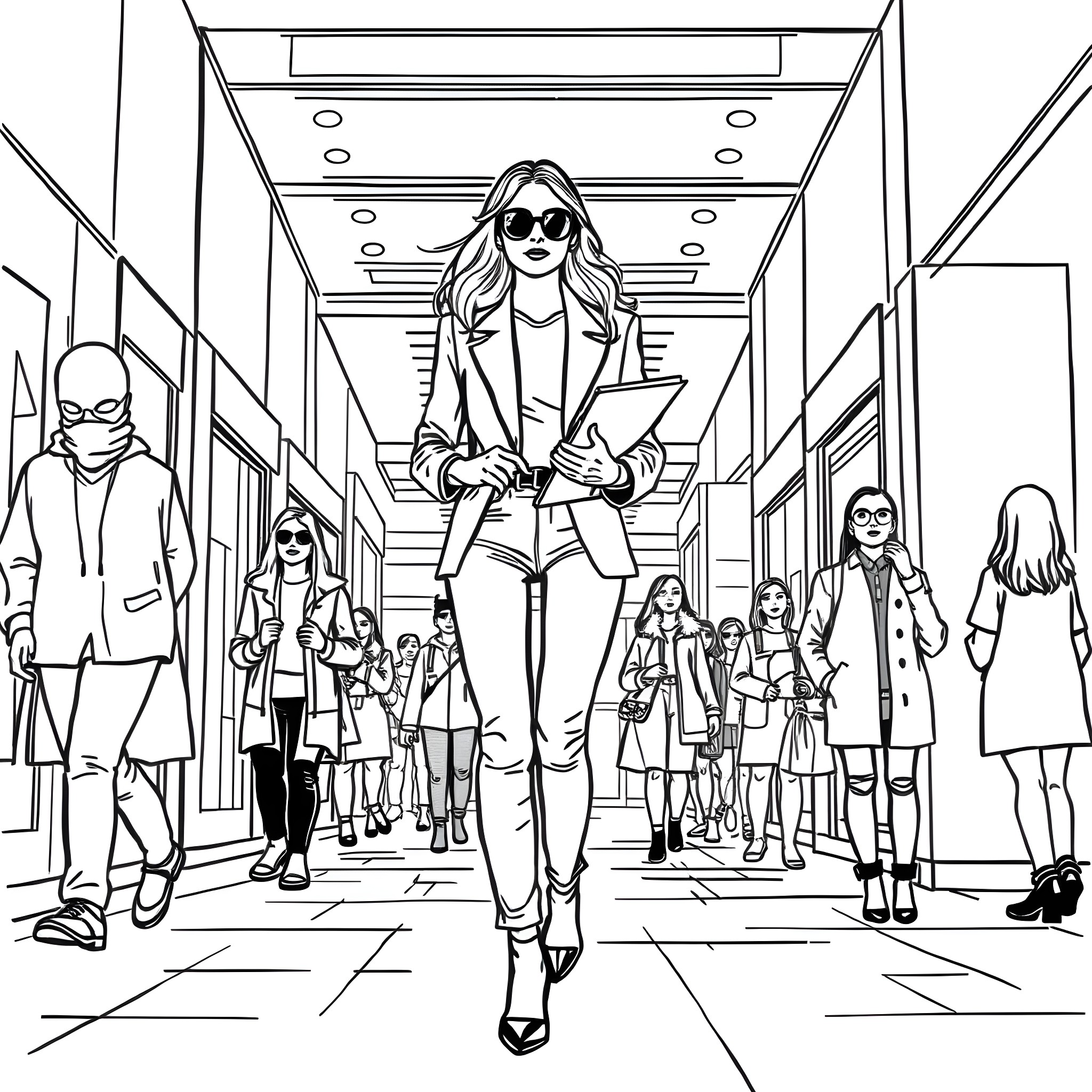 Best Fashion Designer Coloring Pages (Free Printable PDF)