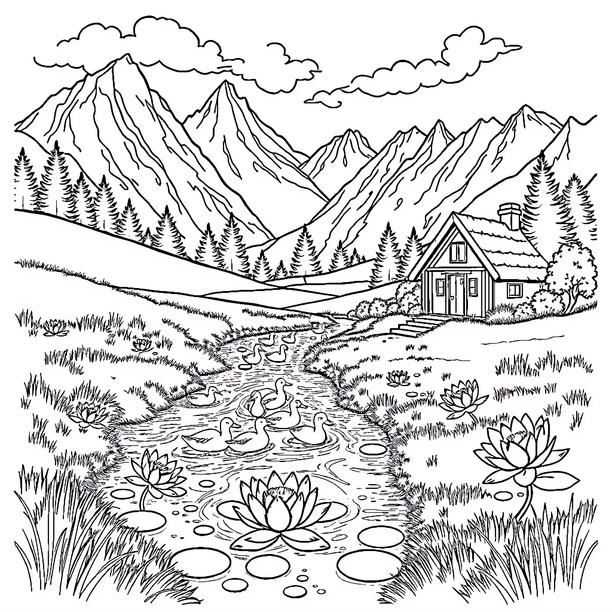 44 Best Landscape Coloring Pages (Free Printable PDFs)