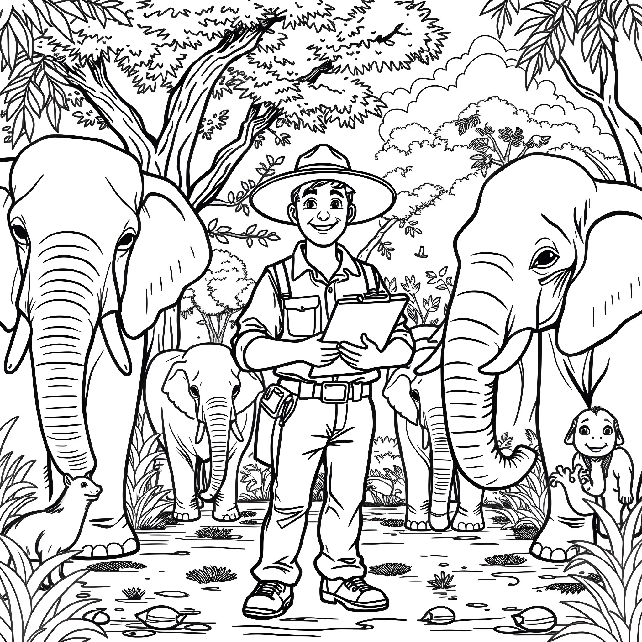 Best Zookeeper Coloring Pages (Free Printable PDF)