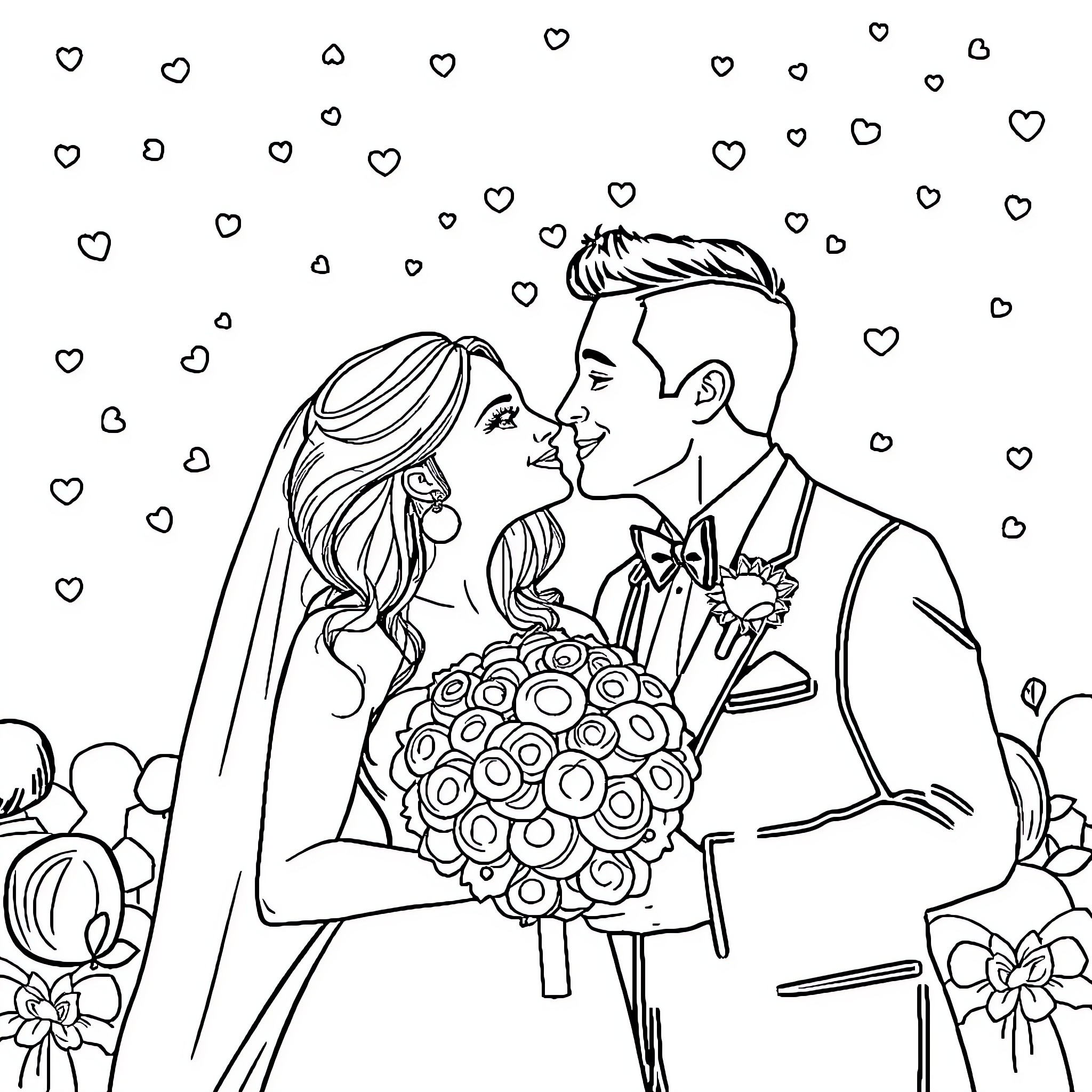 Best Wedding Coloring Pages (Free Printable PDF)