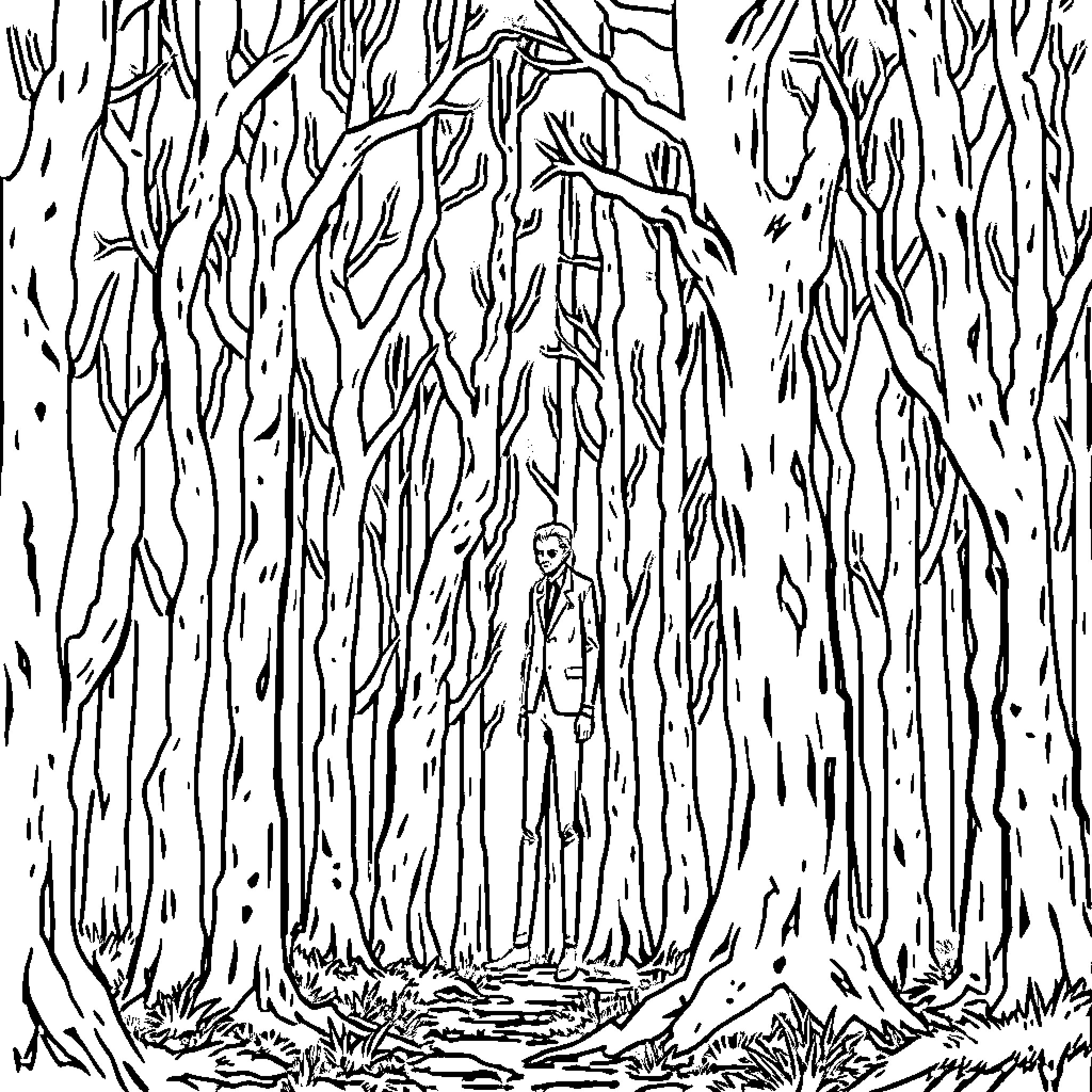 Best Slender Man Coloring Pages (Free Printable PDF)