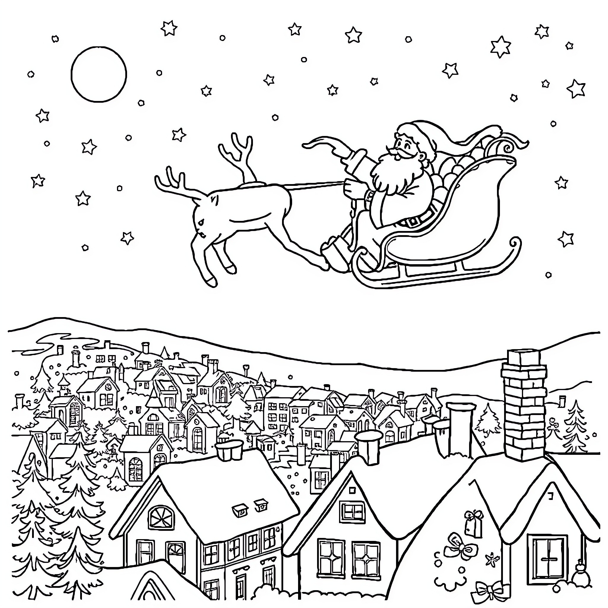 90 Best Santa Claus Coloring Pages (Free Printable PDFs)