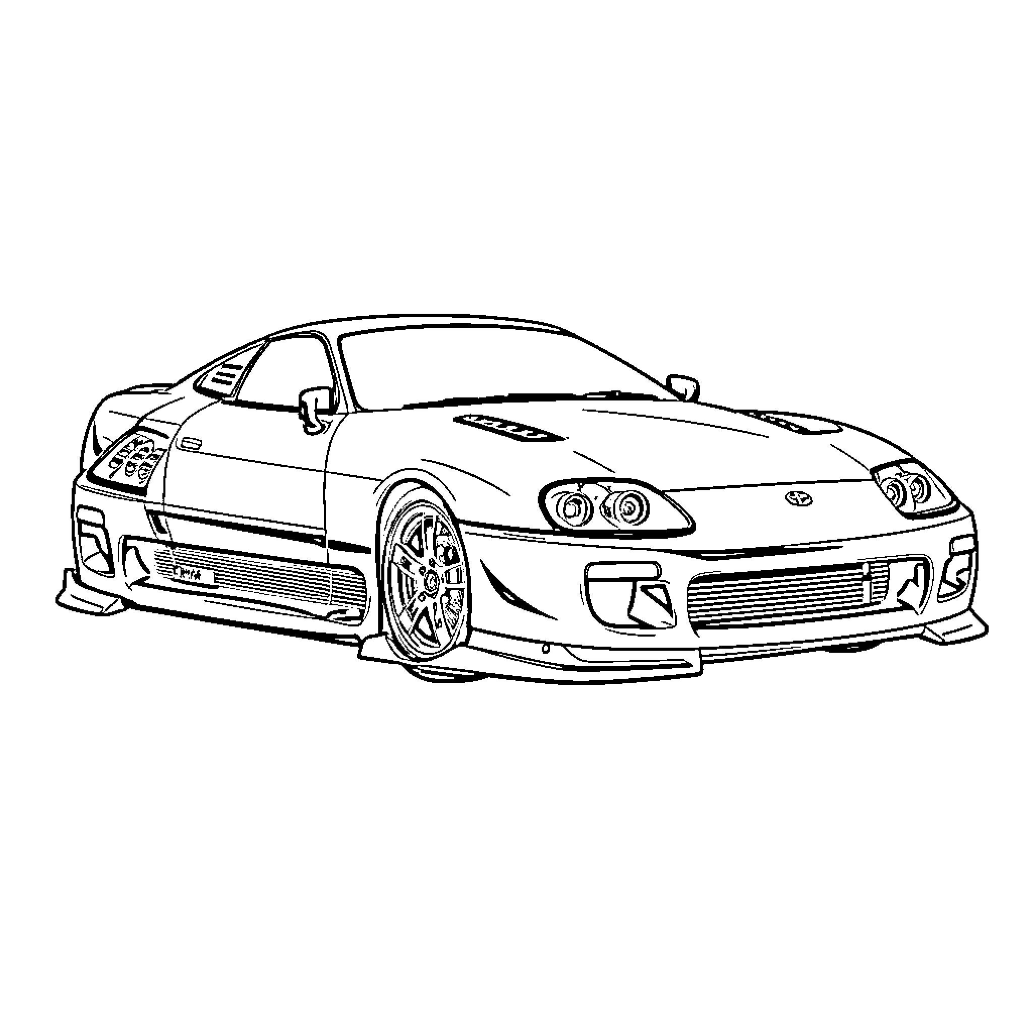 Best Toyota Supra Coloring Pages (Free Printable PDF)