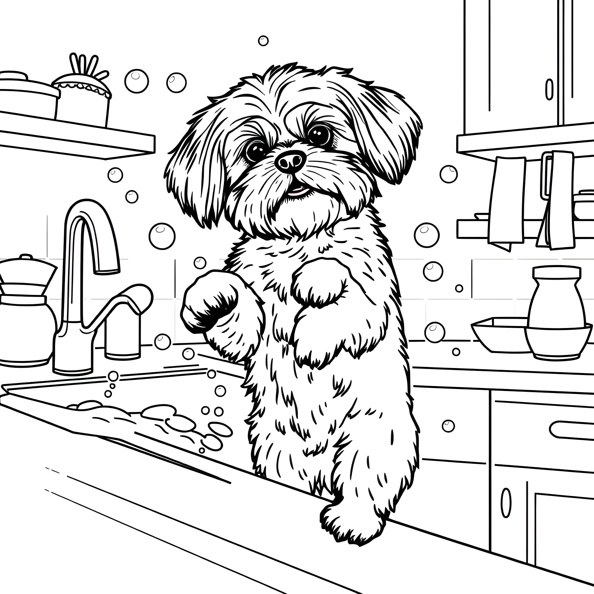 Best Shih Tzu Coloring Pages (Free Printable PDF)