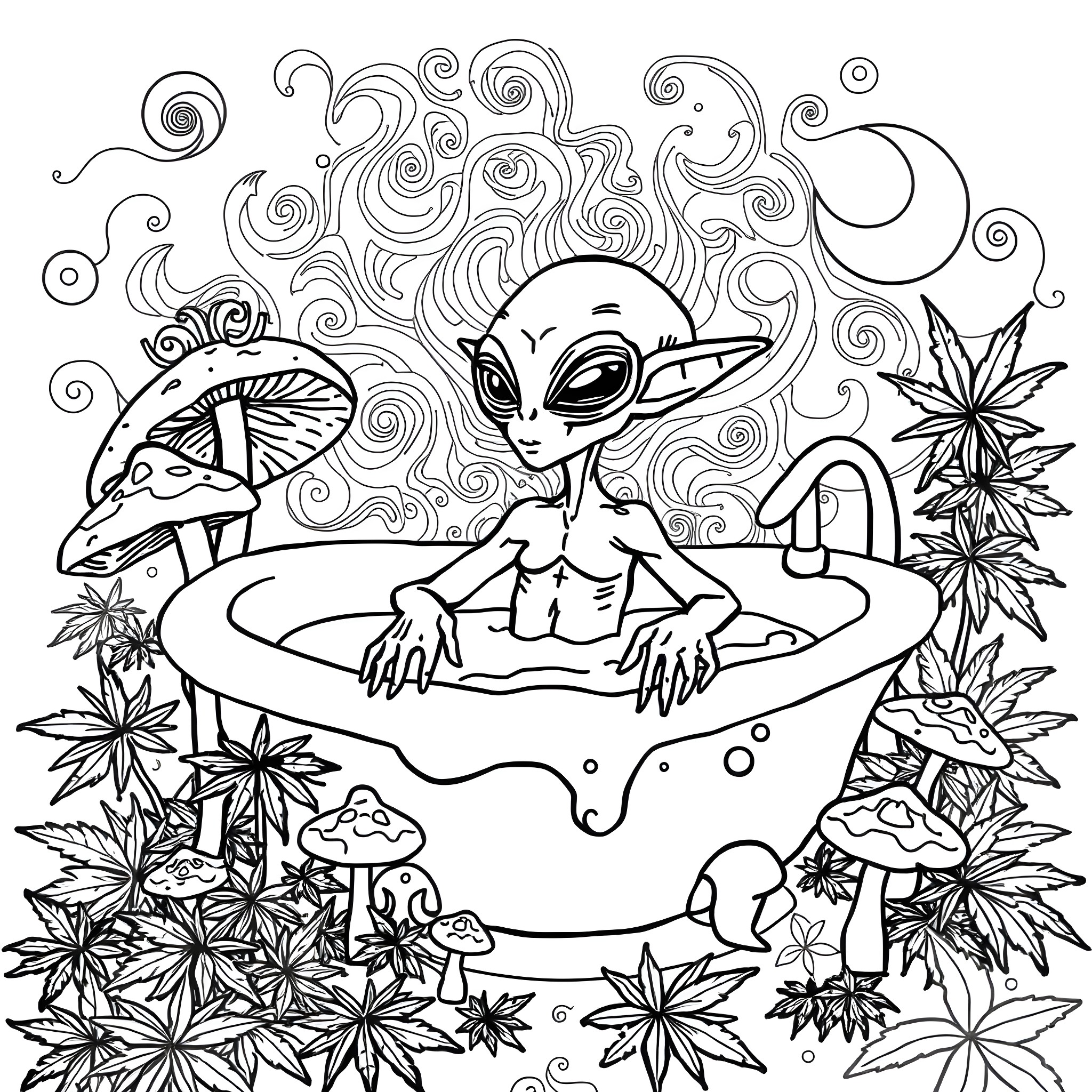 165 Best Alien Coloring Pages (Free Printable PDFs)