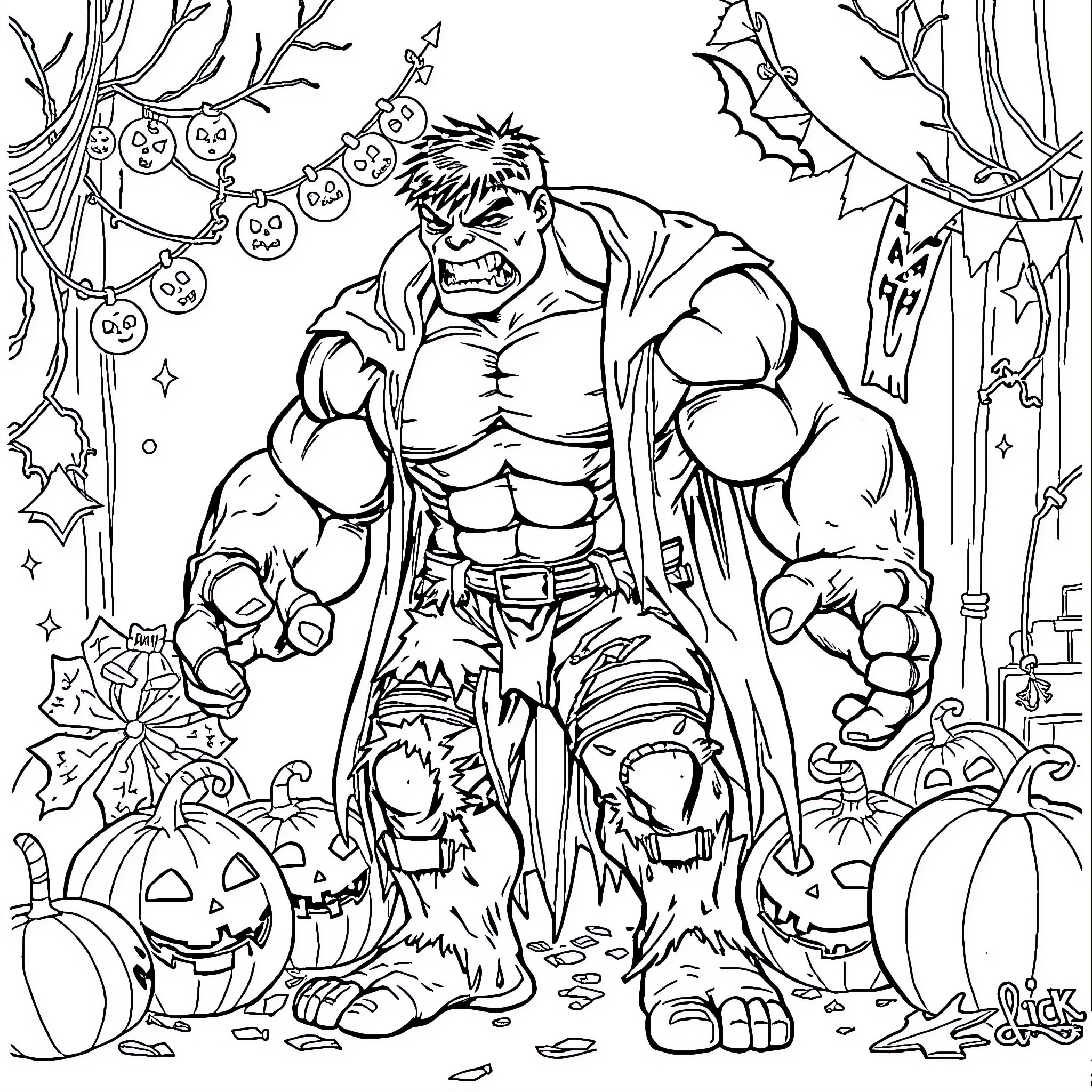 Best Hulk Coloring Pages (Free Printable PDF)