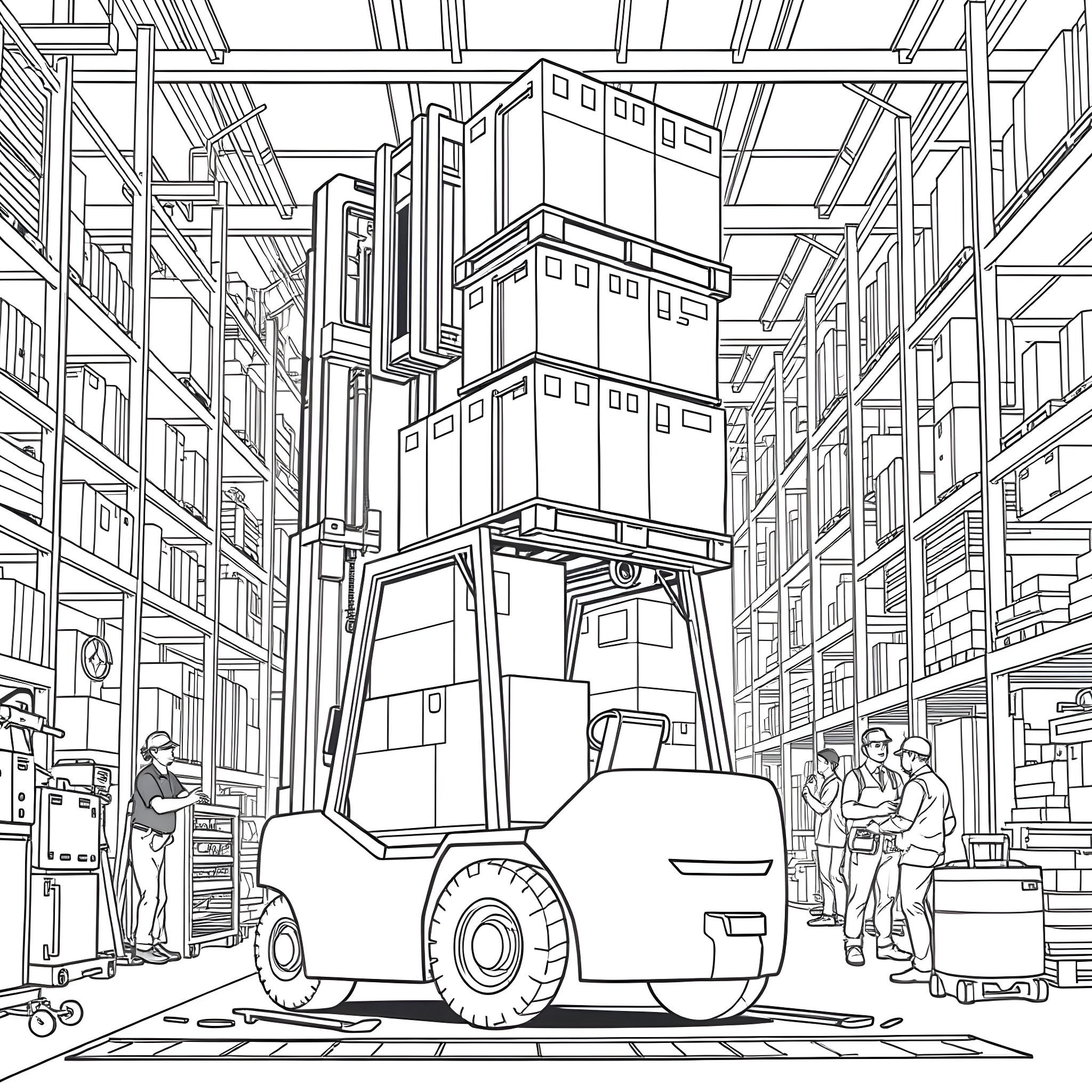13 Best Fork Lift Coloring Pages (Free Printable PDFs)