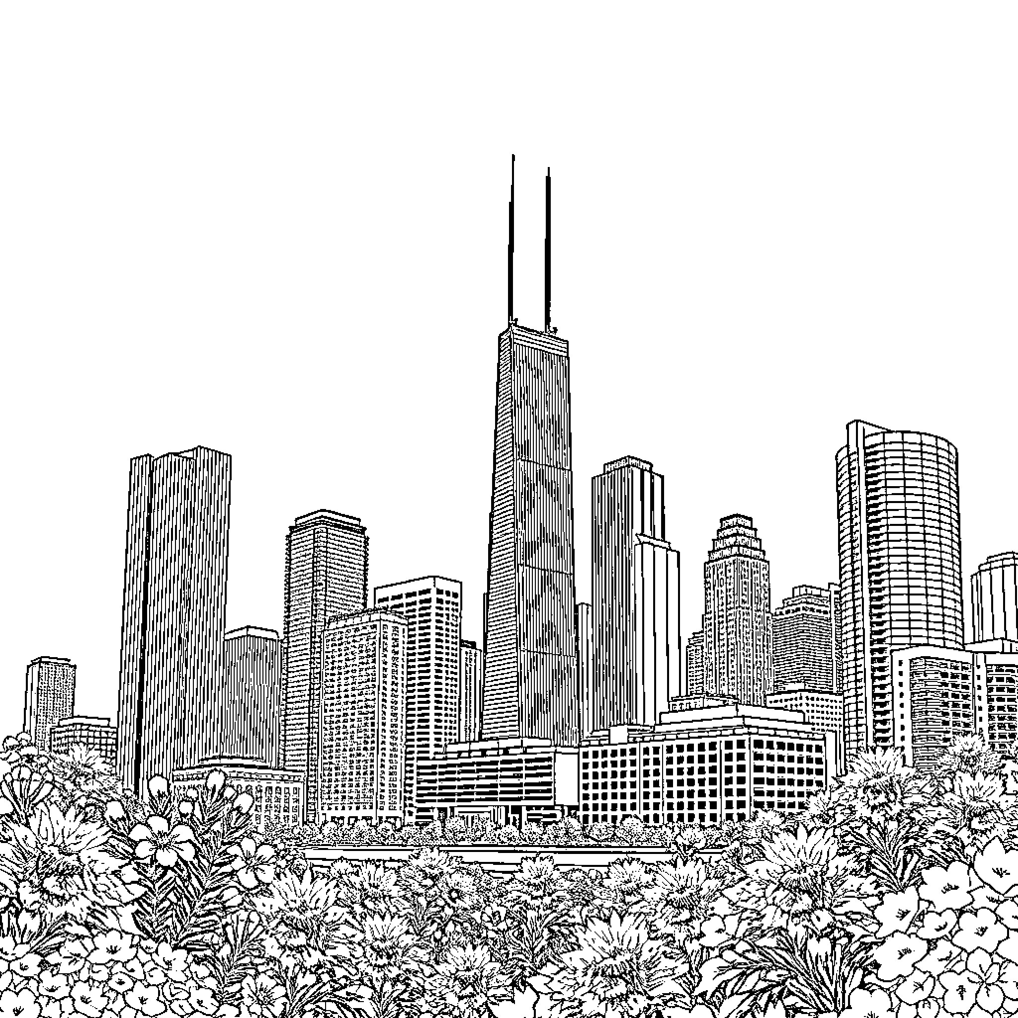 Best Skyline Coloring Pages (Free Printable PDF)