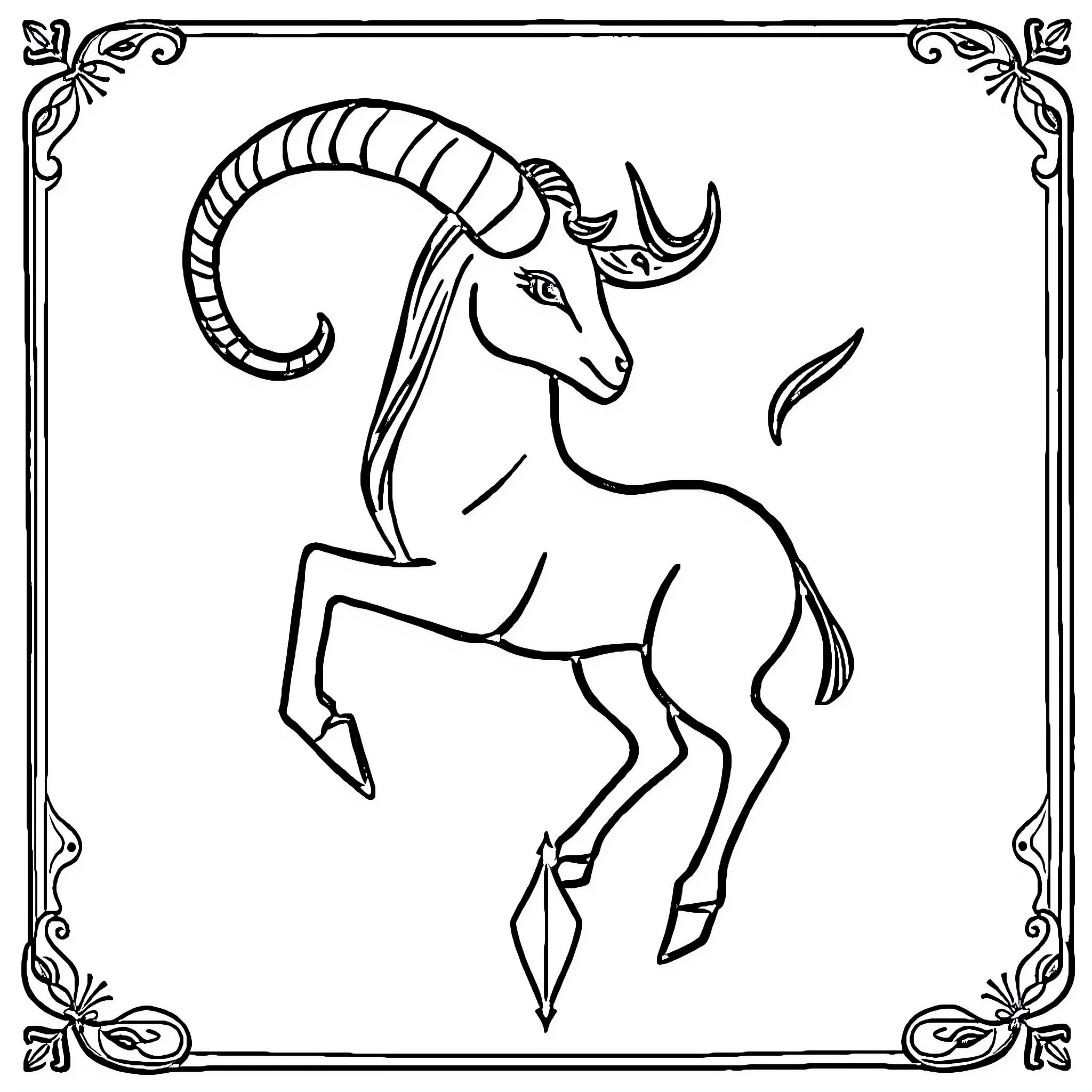 Best Capricorn Coloring Pages (Free Printable PDF)