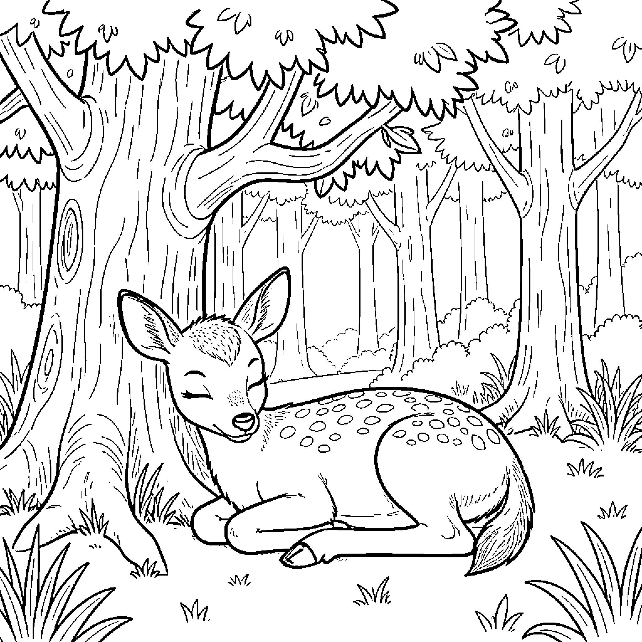 Best Fawn Coloring Pages (Free Printable PDF)