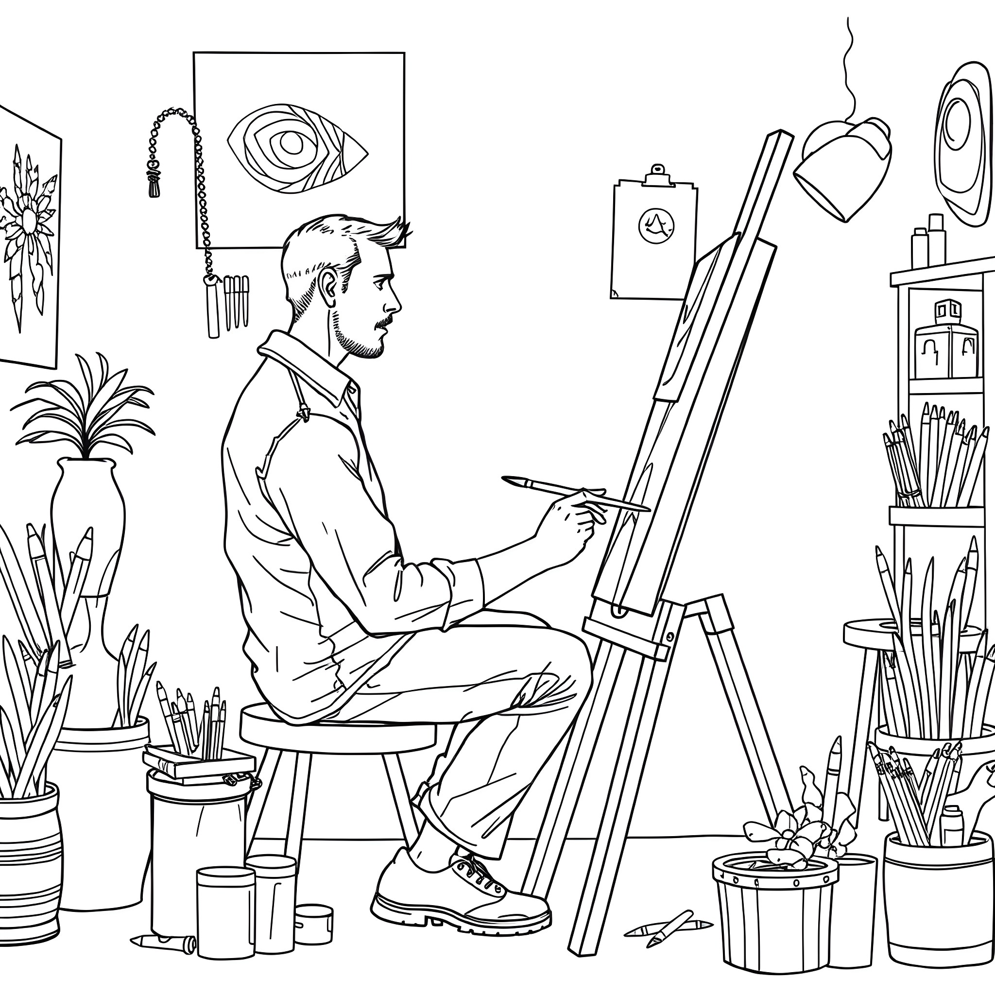 Best Male Coloring Pages (Free Printable PDF)