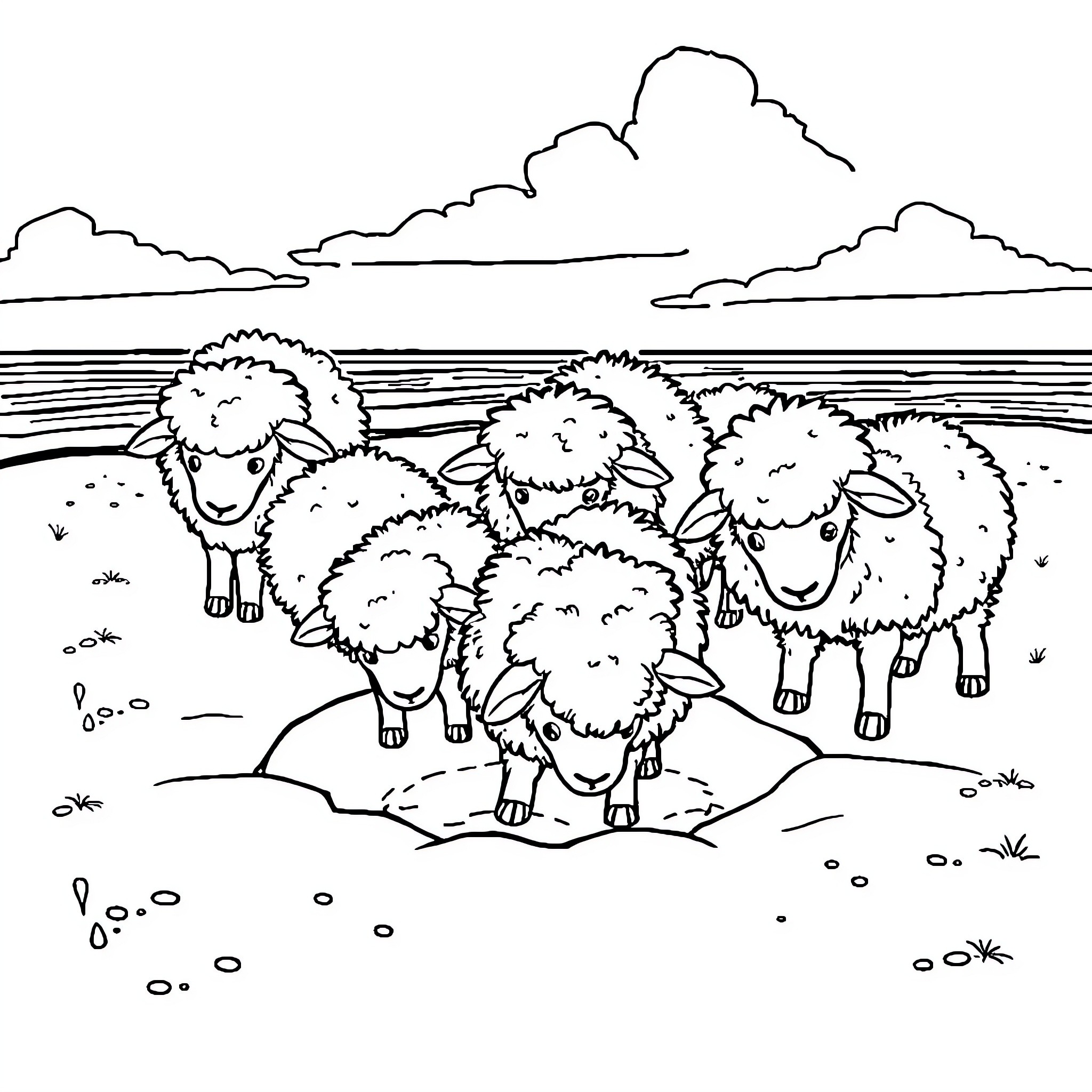 Best Sheep Coloring Pages (Free Printable PDF)