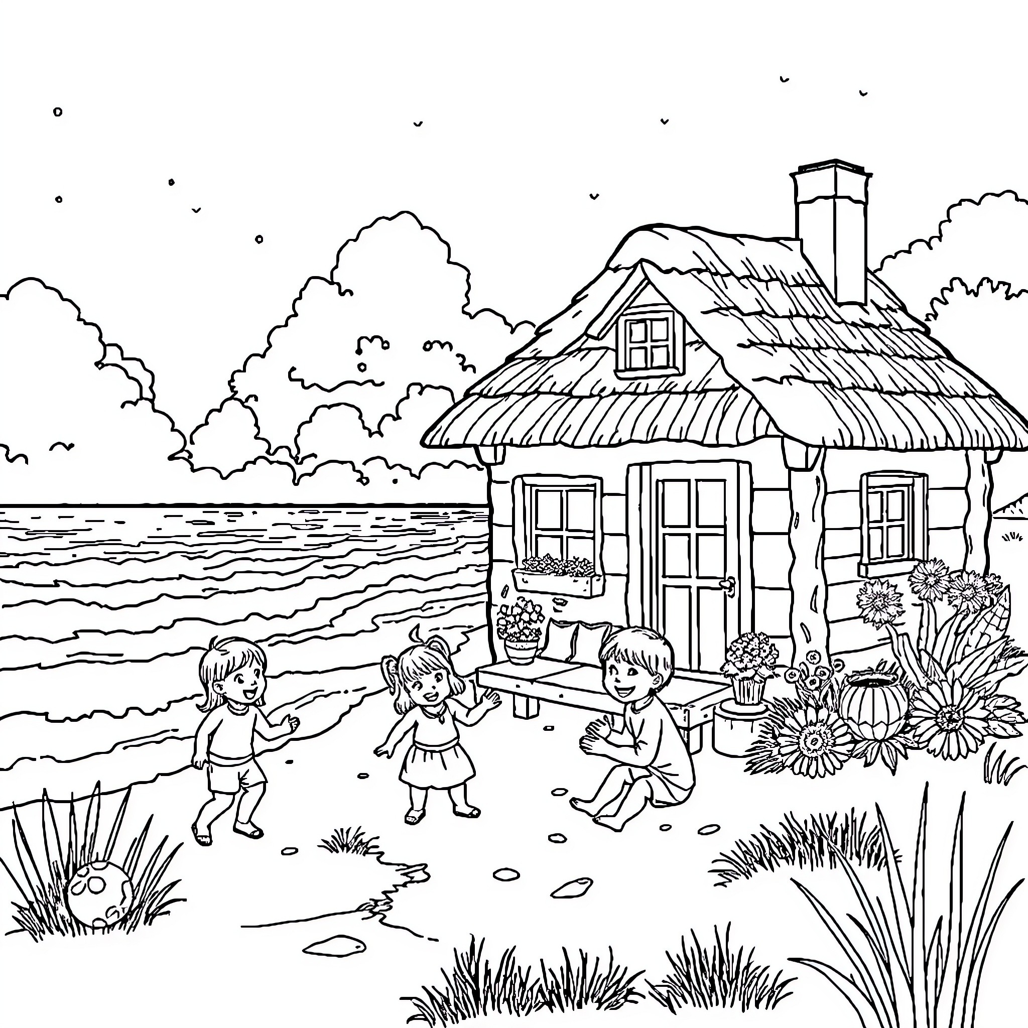 Best Cottage Coloring Pages (Free Printable PDF)