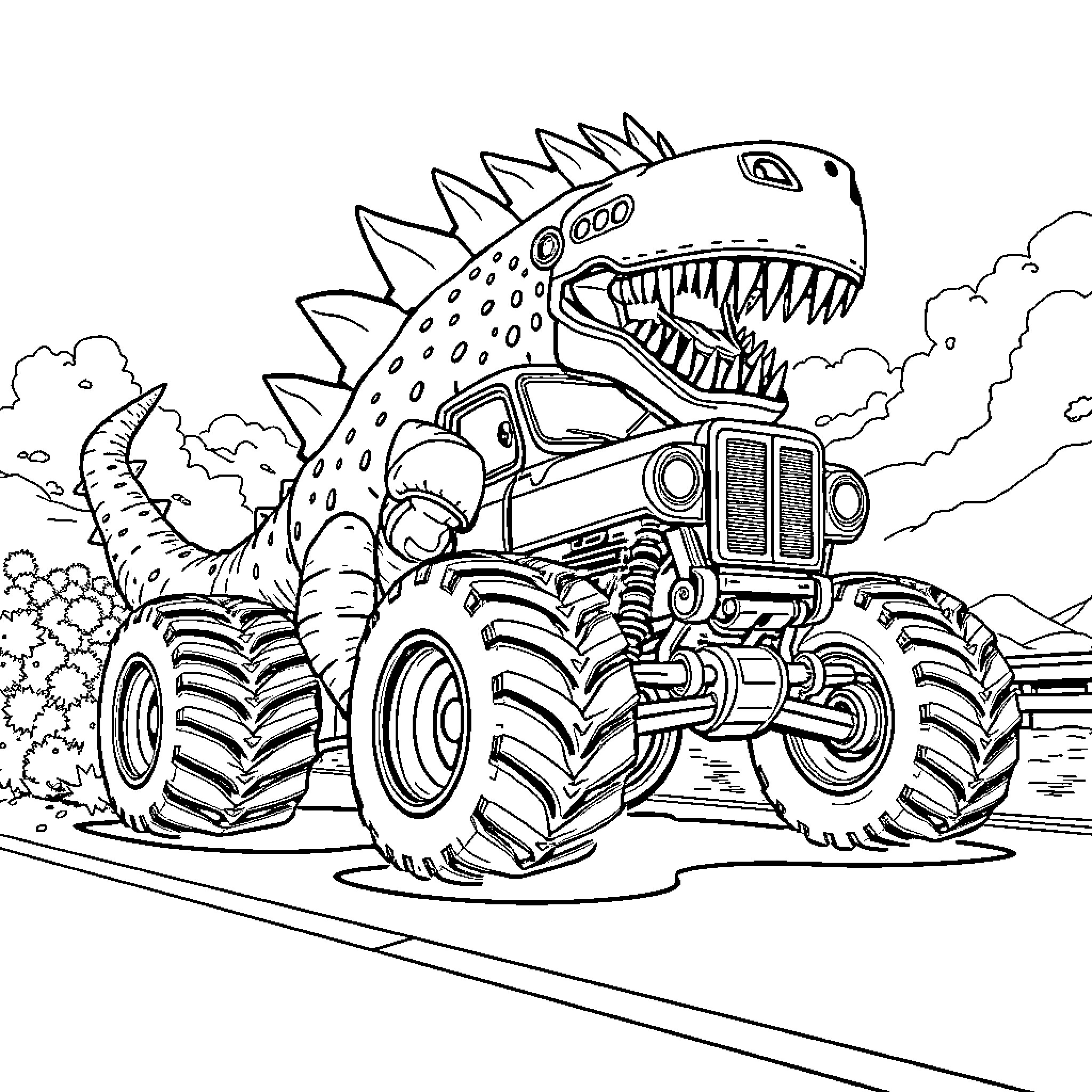 Best Monster Truck Coloring Pages (Free Printable PDF)
