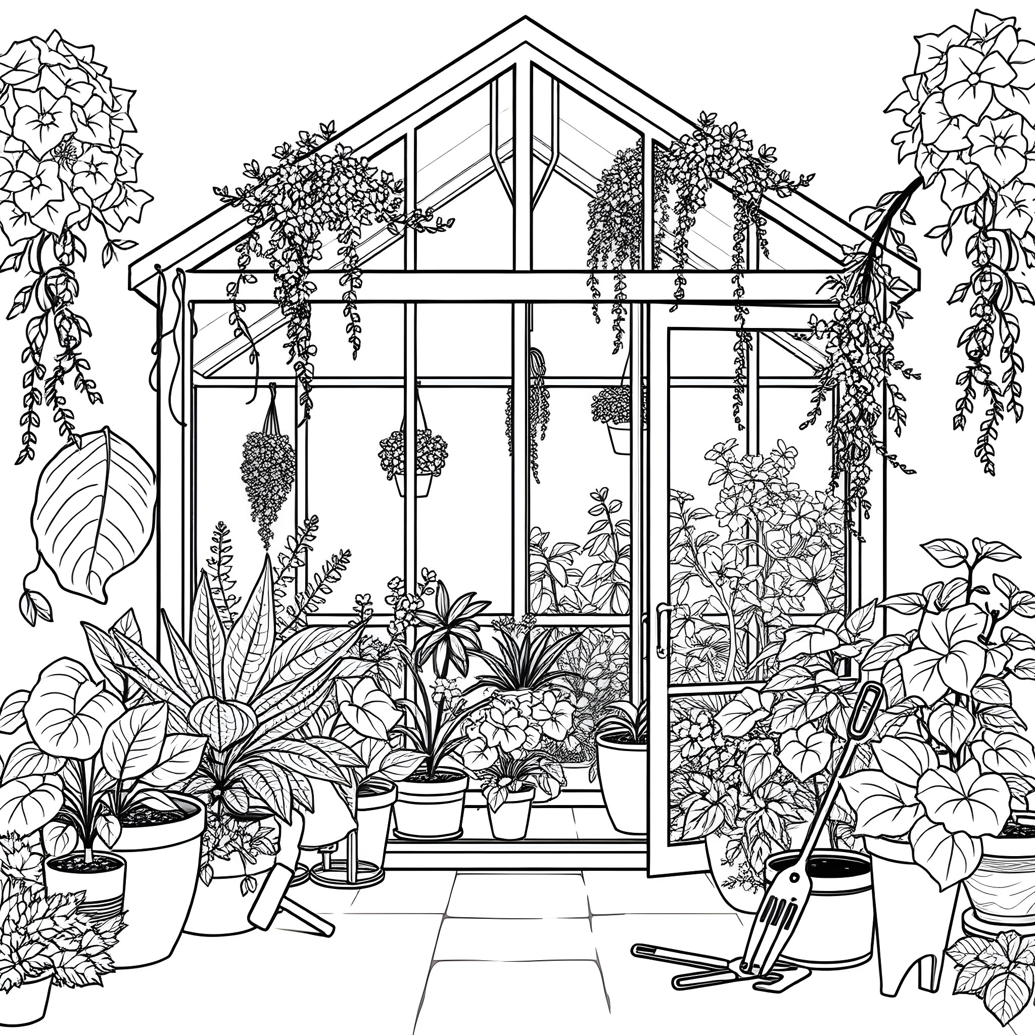 Best Greenhouse Coloring Pages (Free Printable PDF)