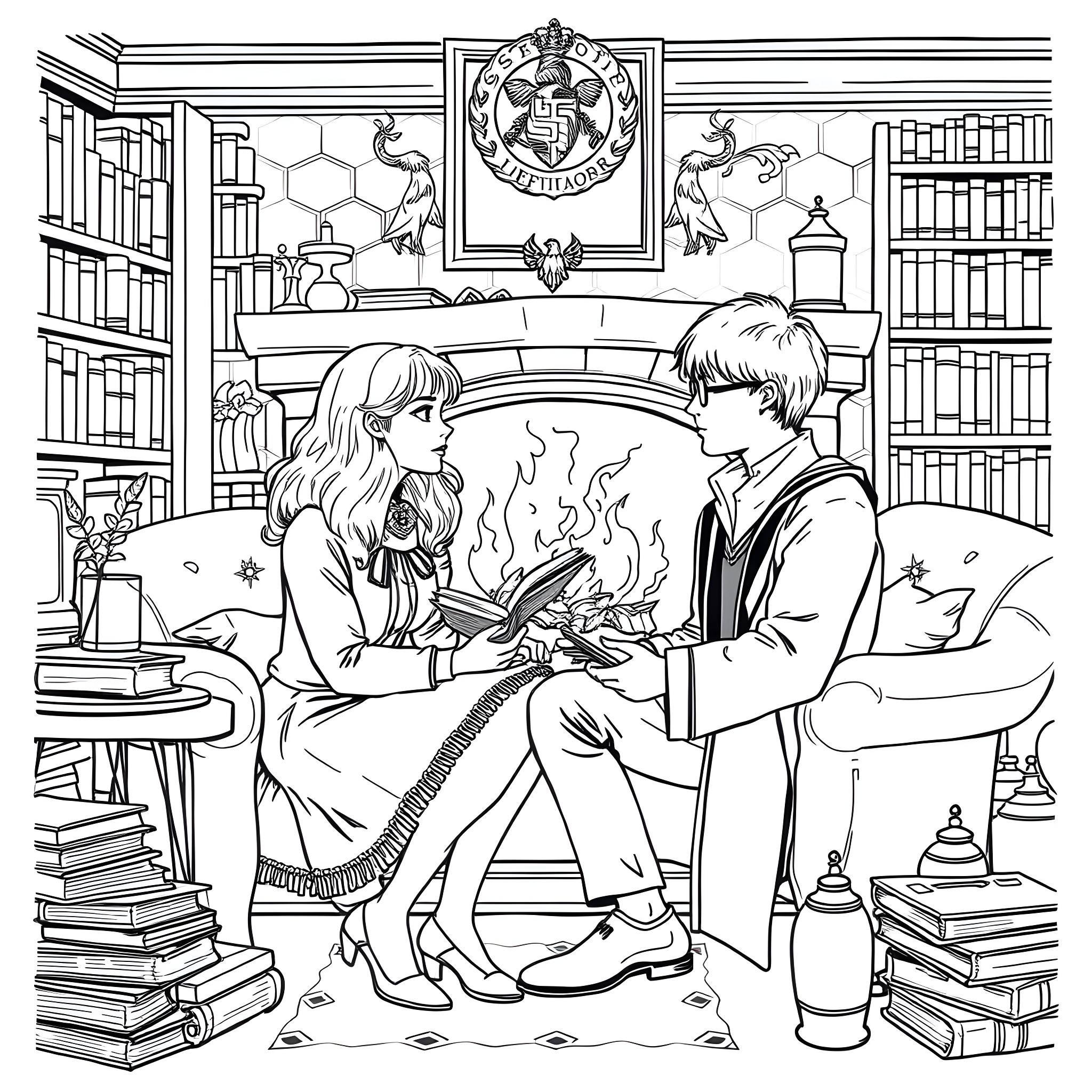 Best Hermione Granger Coloring Pages (Free Printable PDF)