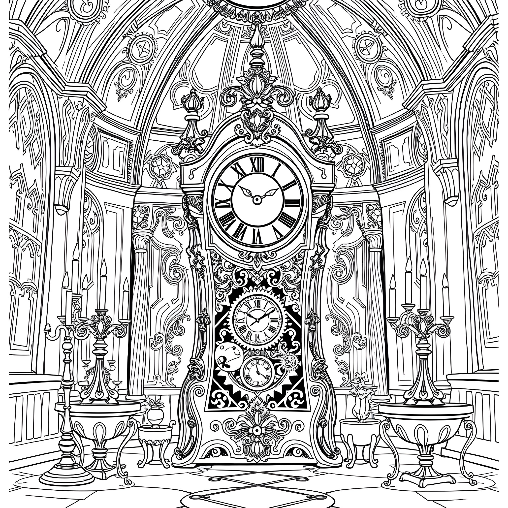 11 Best Cogsworth Coloring Pages (Free Printable PDFs)