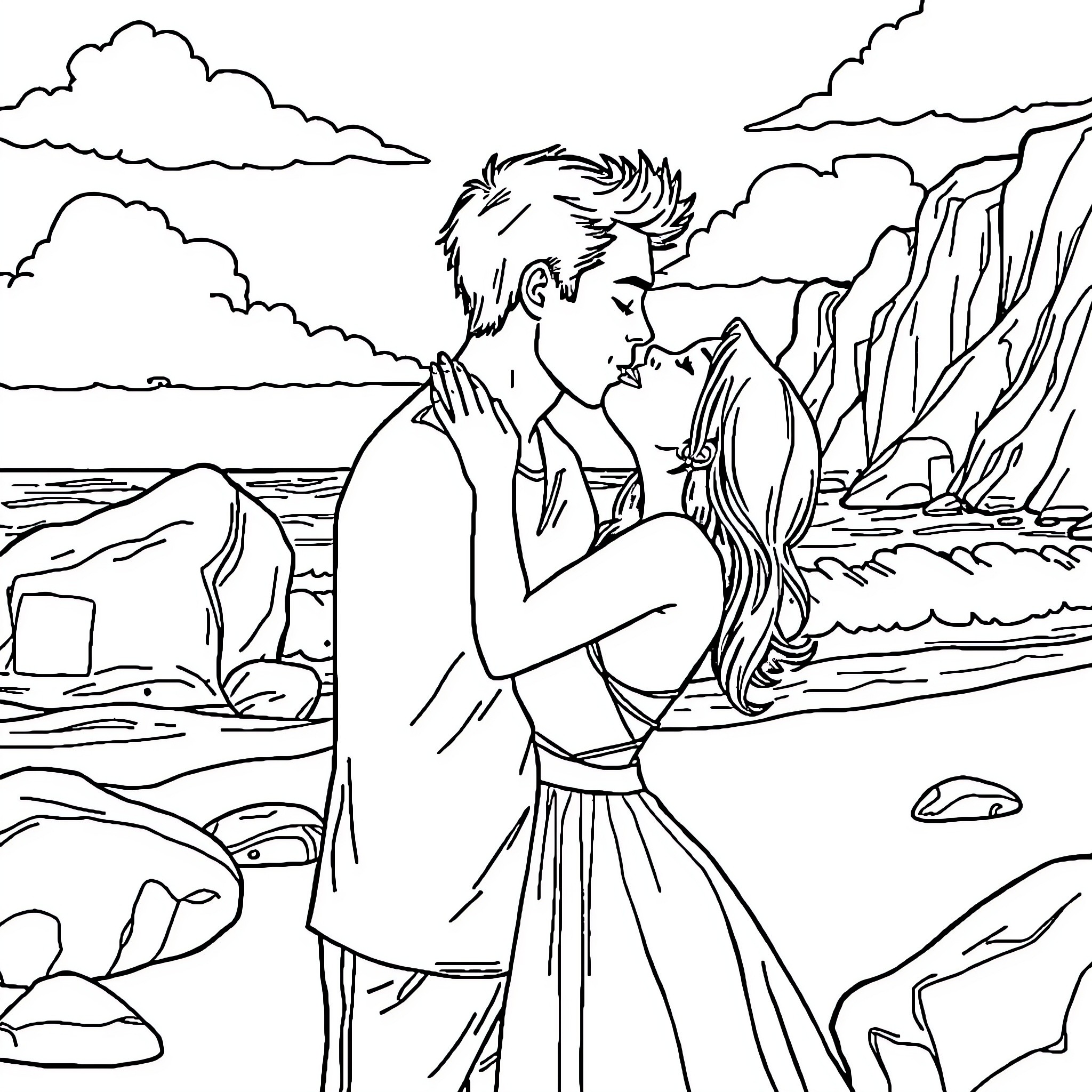 Best Couple Coloring Pages (Free Printable PDF)