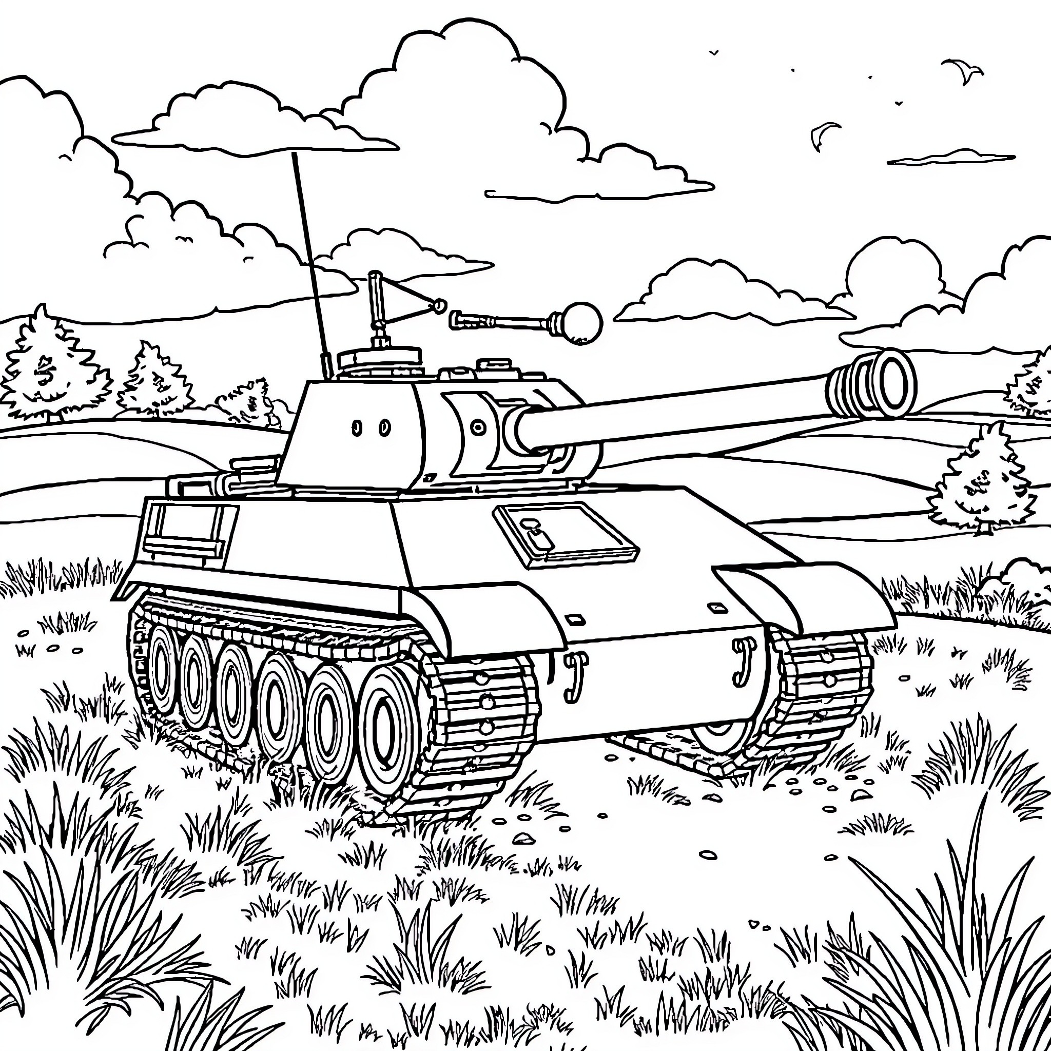 Best Tank Coloring Pages (Free Printable PDF)