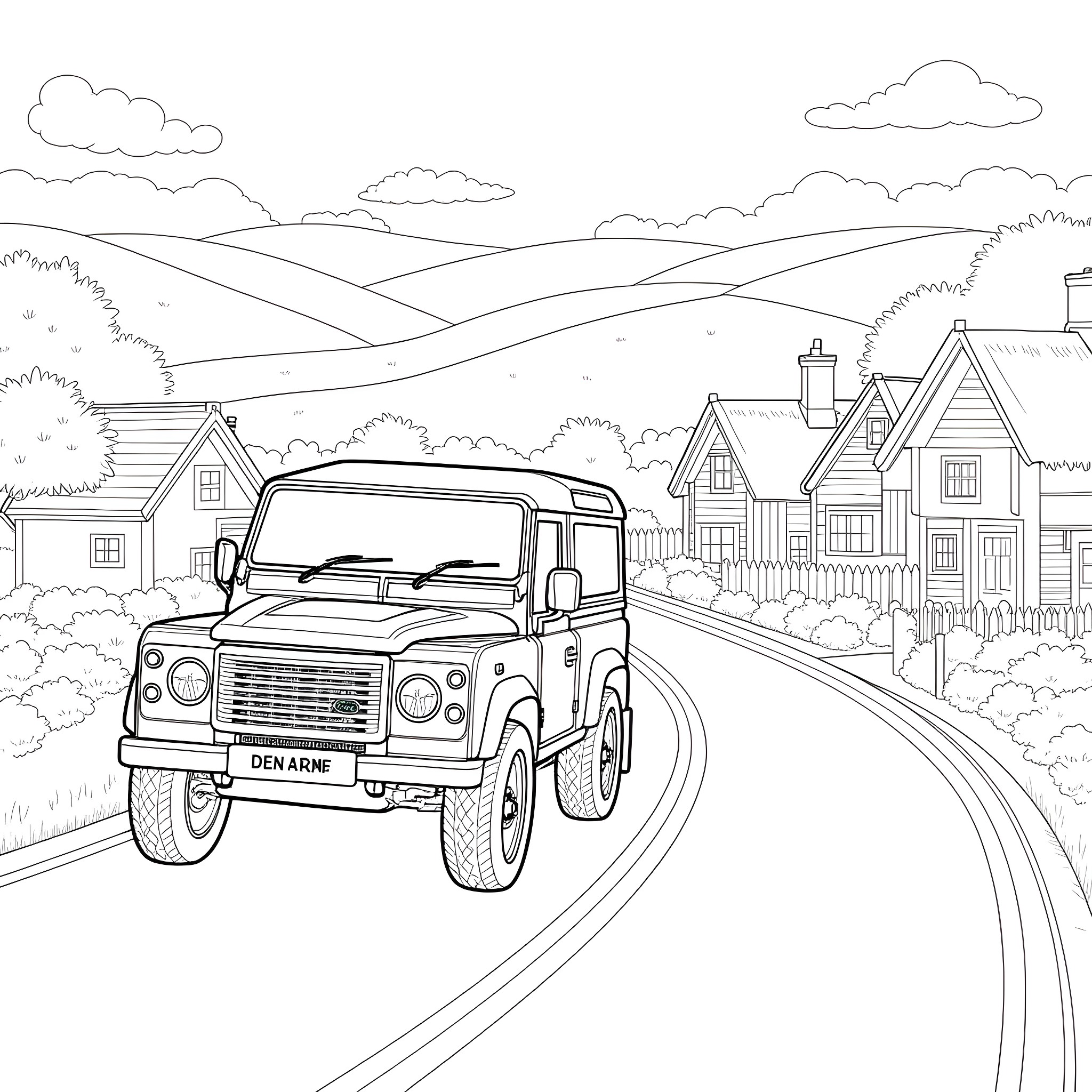 Best Land Rover Coloring Pages (Free Printable PDF)
