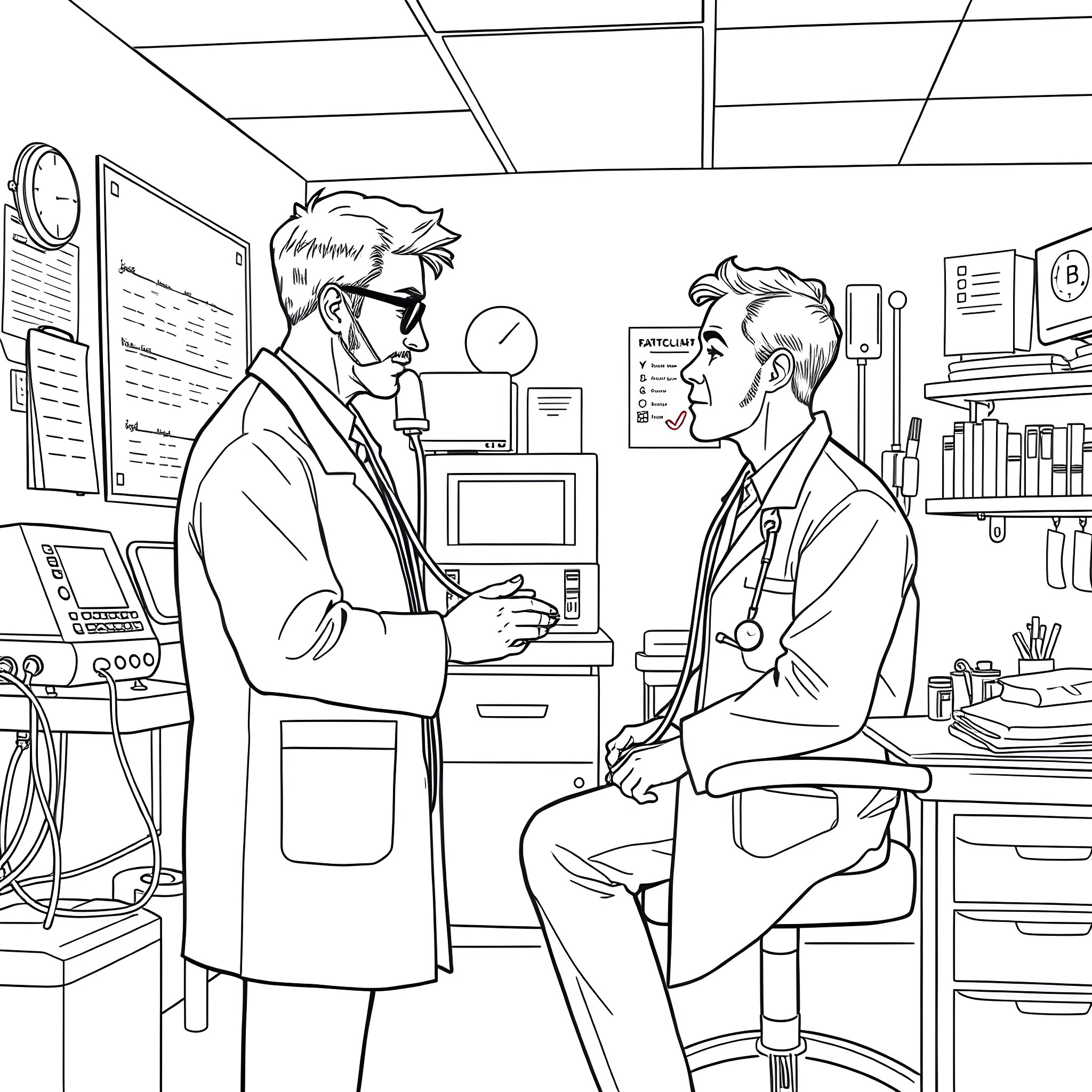 103 Best Doctor Coloring Pages (Free Printable PDFs)