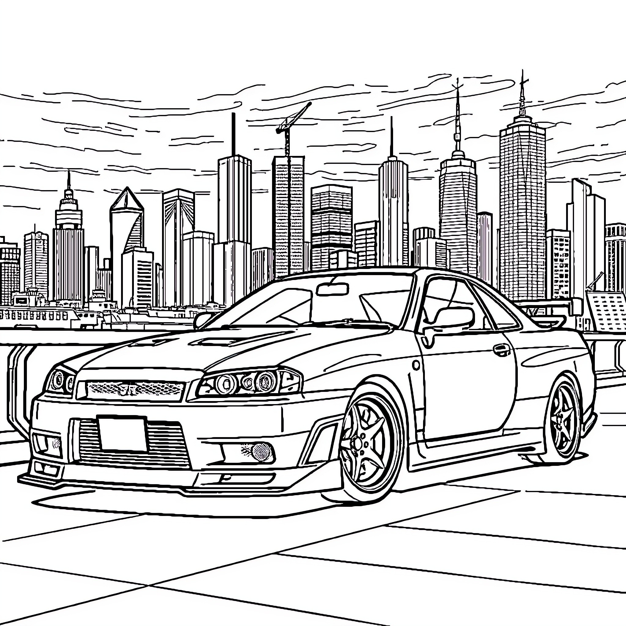 Best Skyline Coloring Pages (Free Printable PDF)