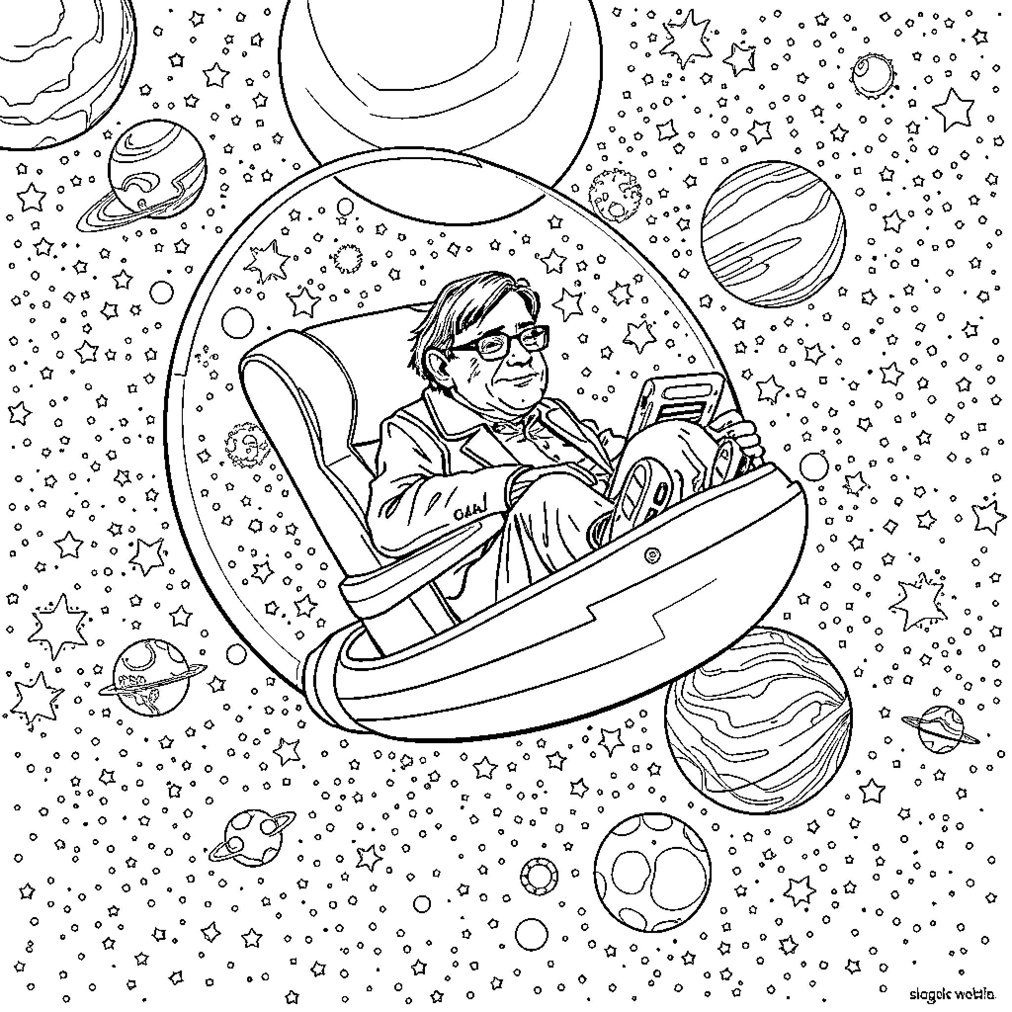 Best Steven Hawking Coloring Pages (Free Printable PDF)