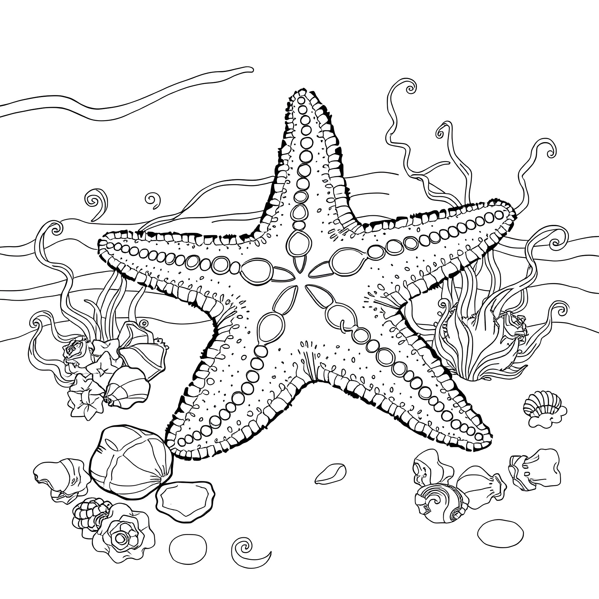 Best Starfish Coloring Pages (Free Printable PDF)
