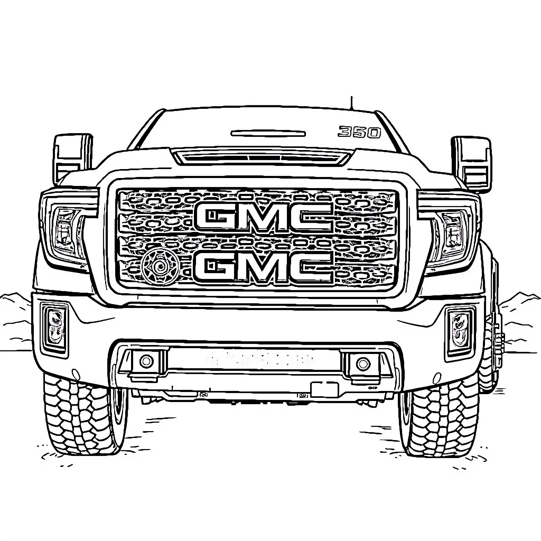 Best Gmc Coloring Pages (Free Printable PDF)