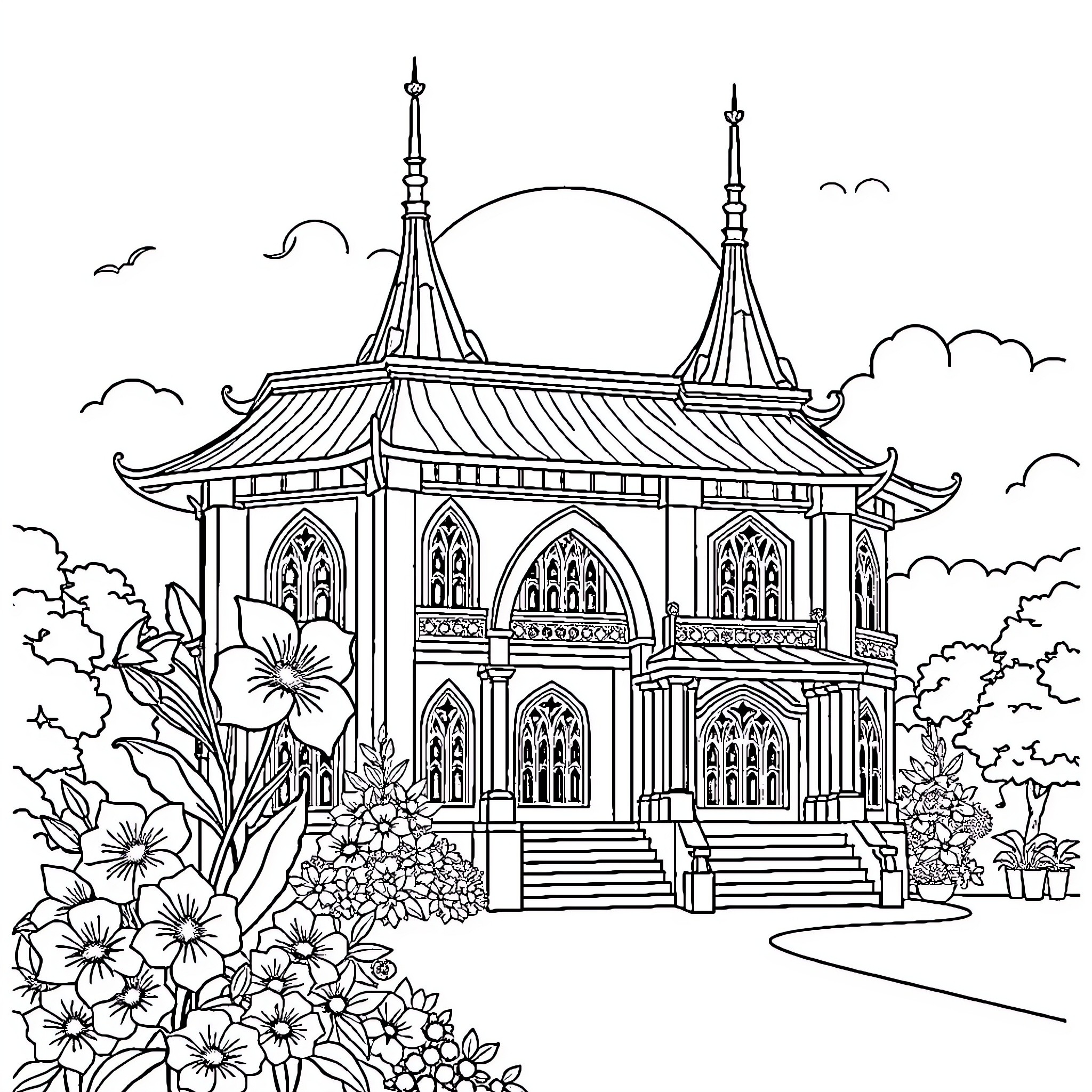 Best Palace Coloring Pages (Free Printable PDF)