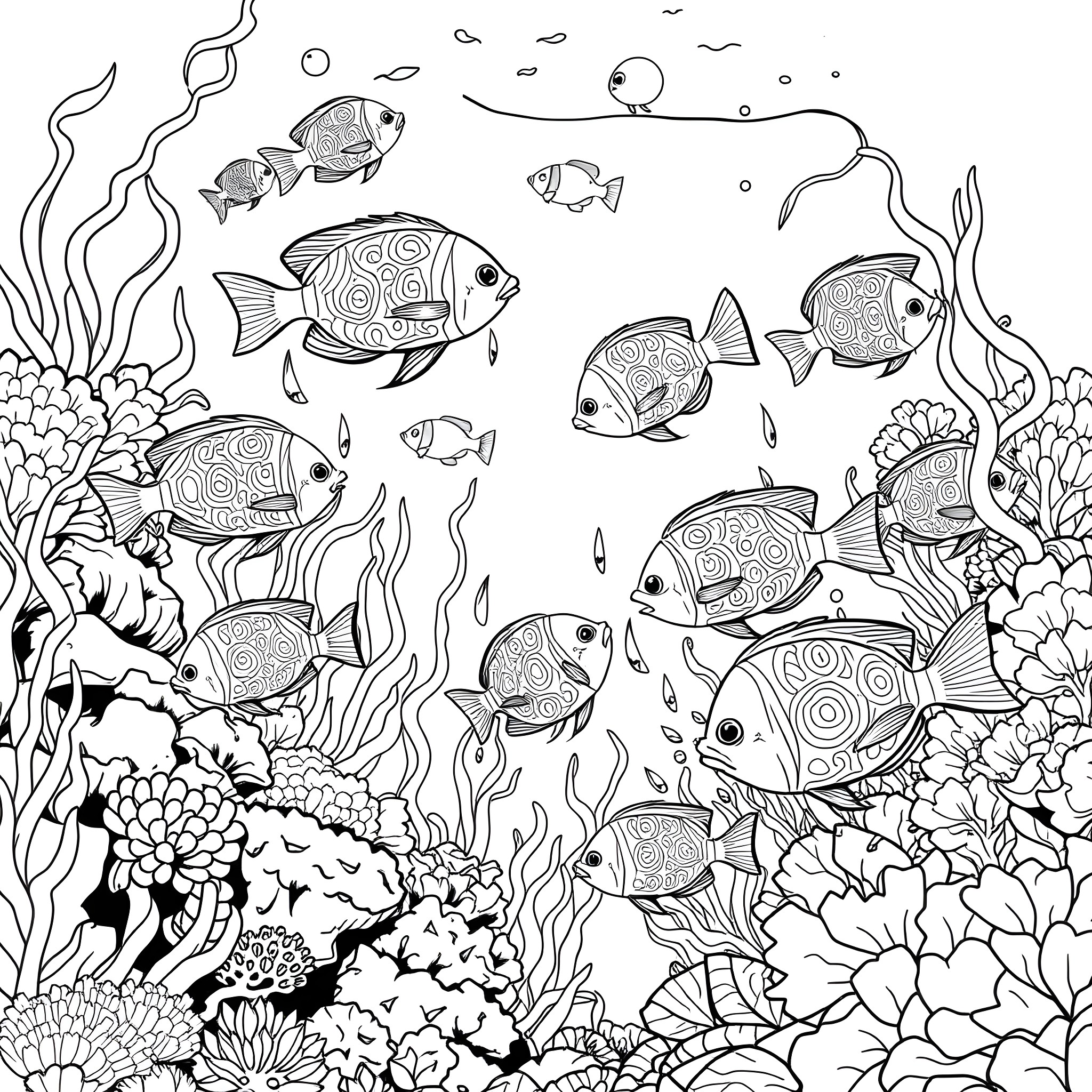 81 Best Fish Coloring Pages (Free Printable PDFs)
