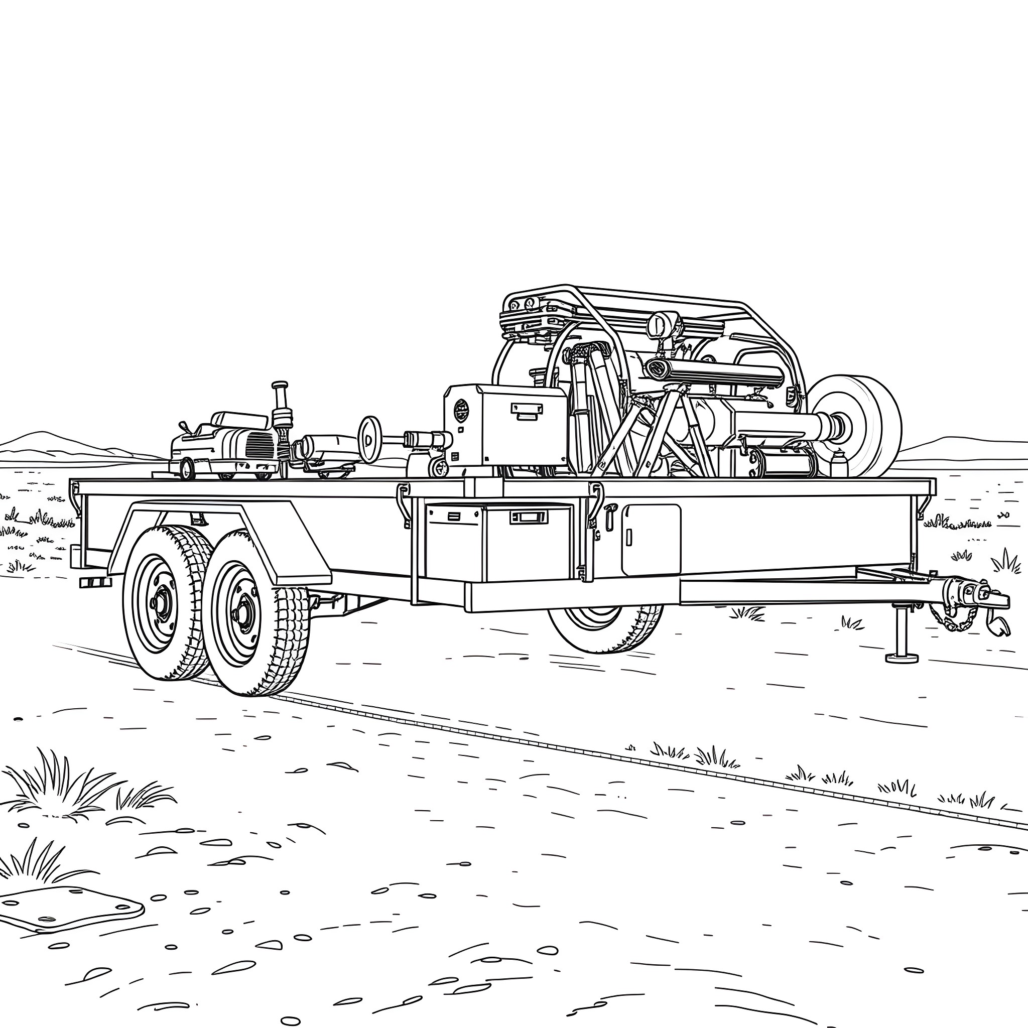 Best Trailer Coloring Pages (Free Printable PDF)