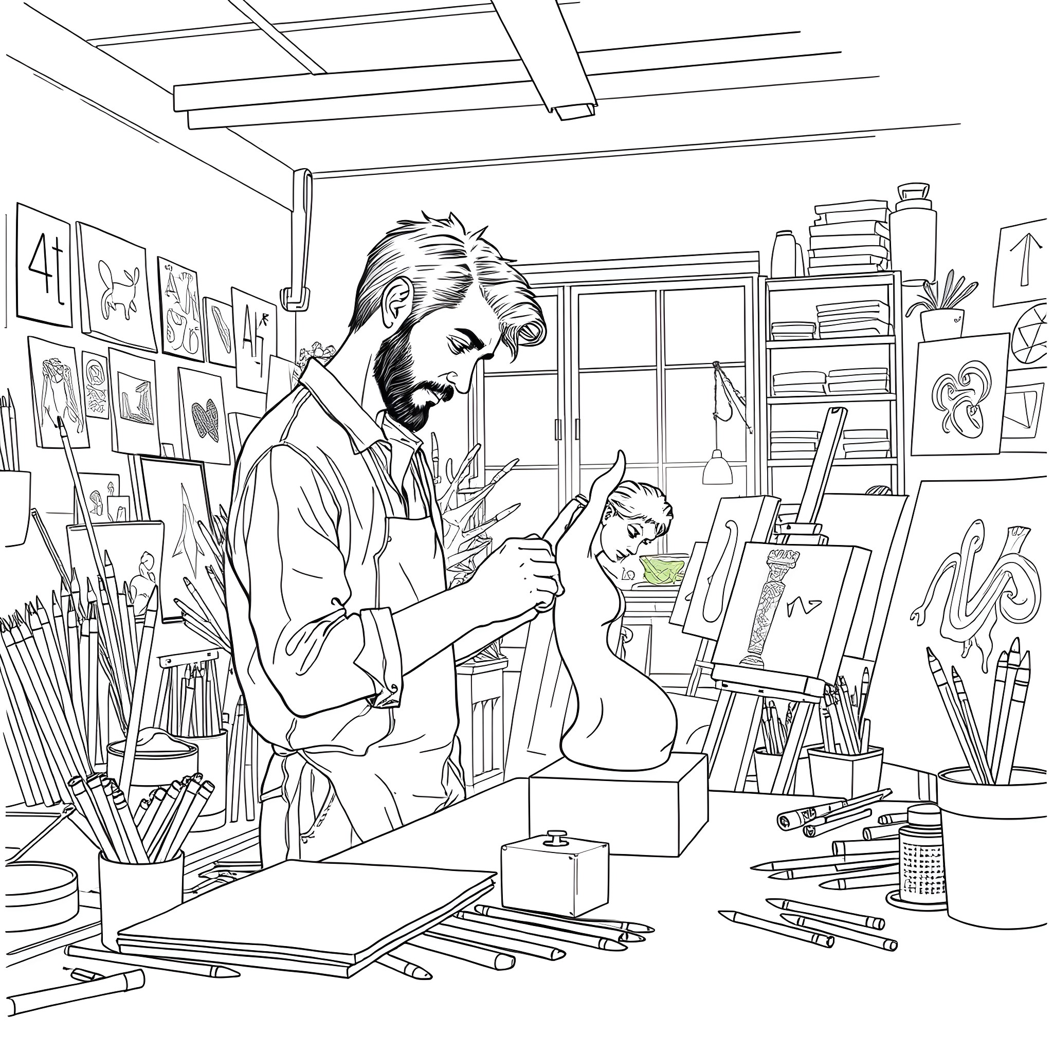 Best Male Coloring Pages (Free Printable PDF)