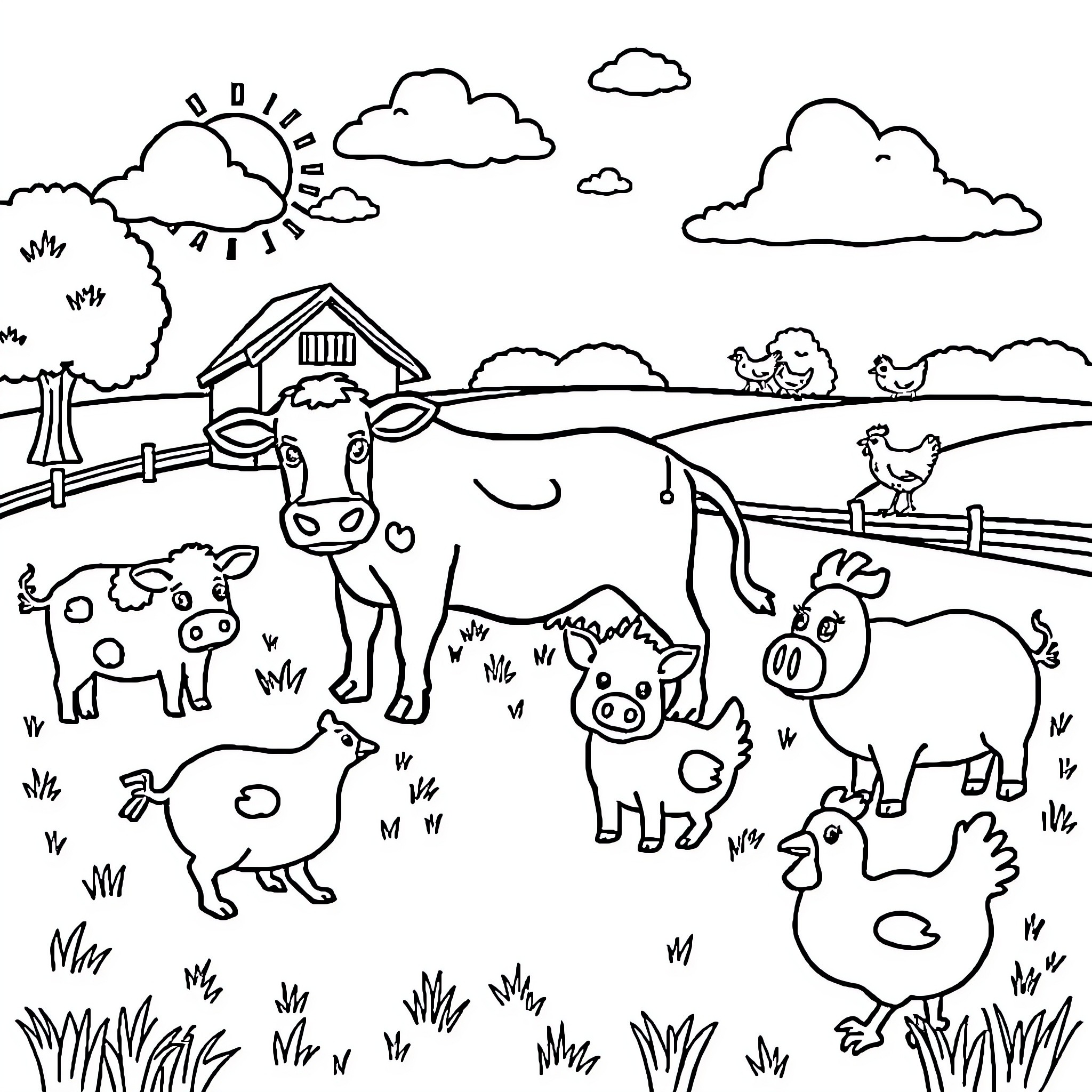 Best Farm Coloring Pages (Free Printable PDF)