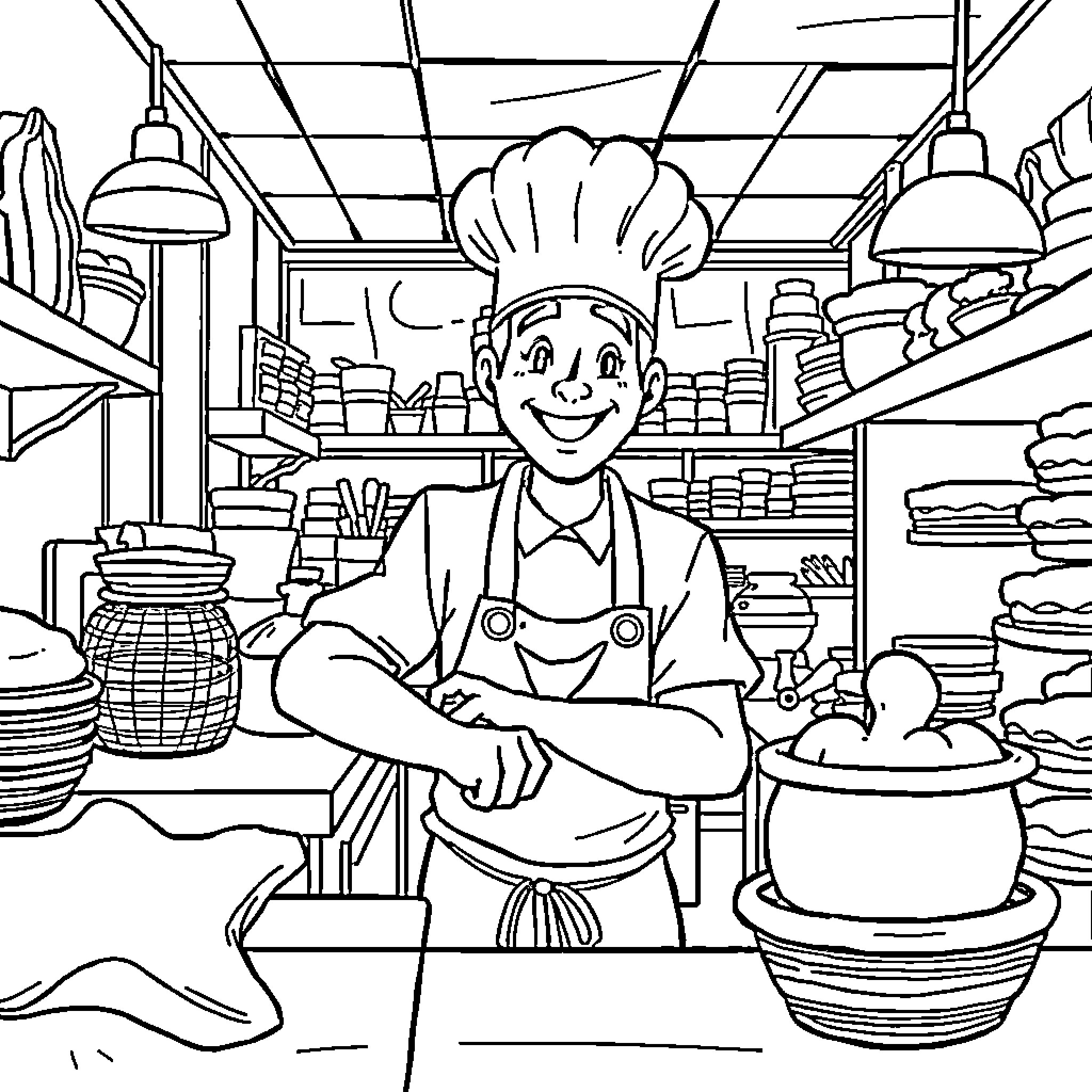 Best Baker Coloring Pages (Free Printable PDF)