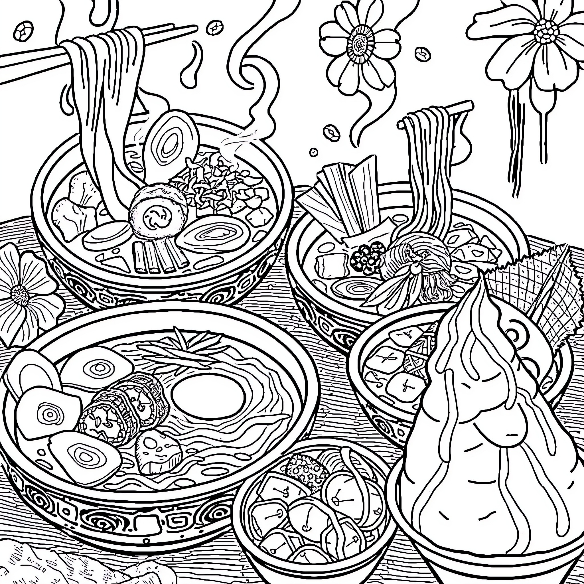 Best Ramen Coloring Pages (Free Printable PDF)