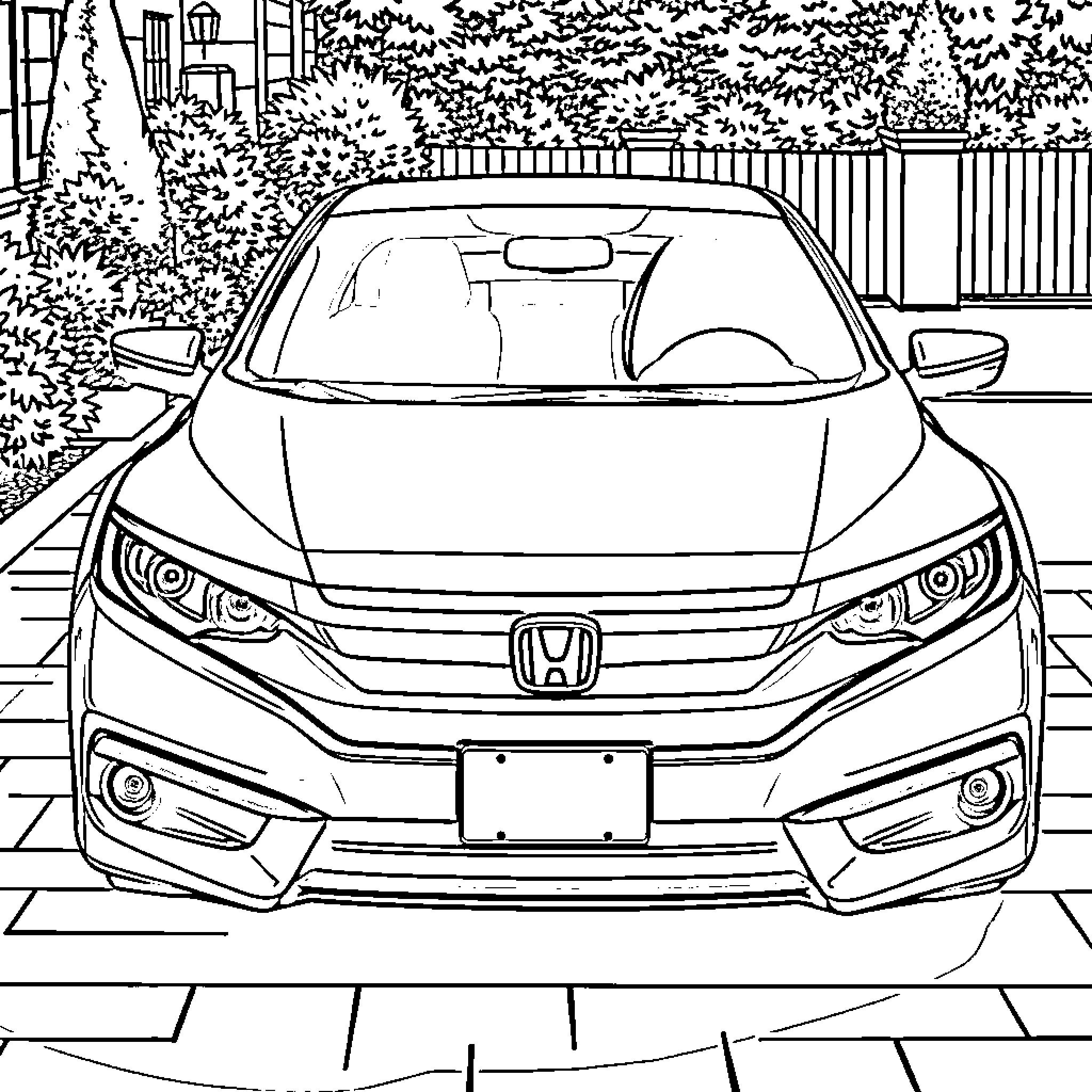 Best Honda Coloring Pages (Free Printable PDF)