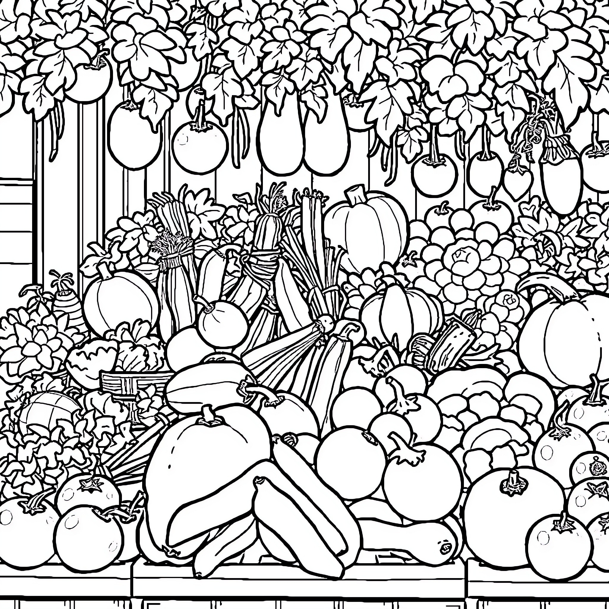 Best Vegetable Coloring Pages (Free Printable PDF)