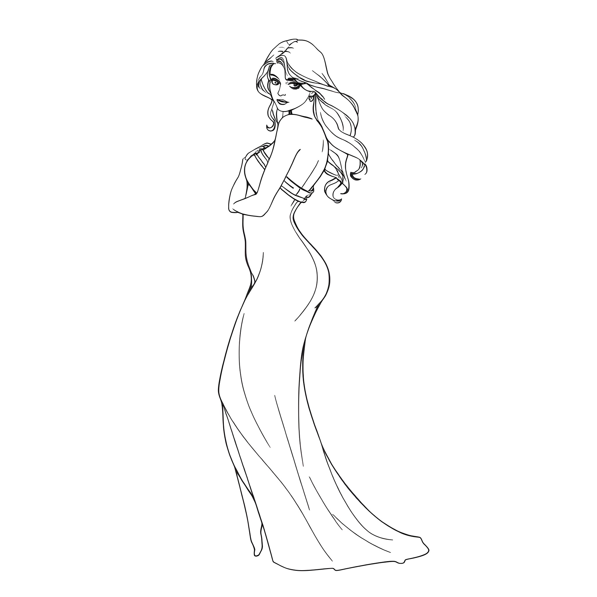 233 Best Lady Coloring Pages (Free Printable PDFs)