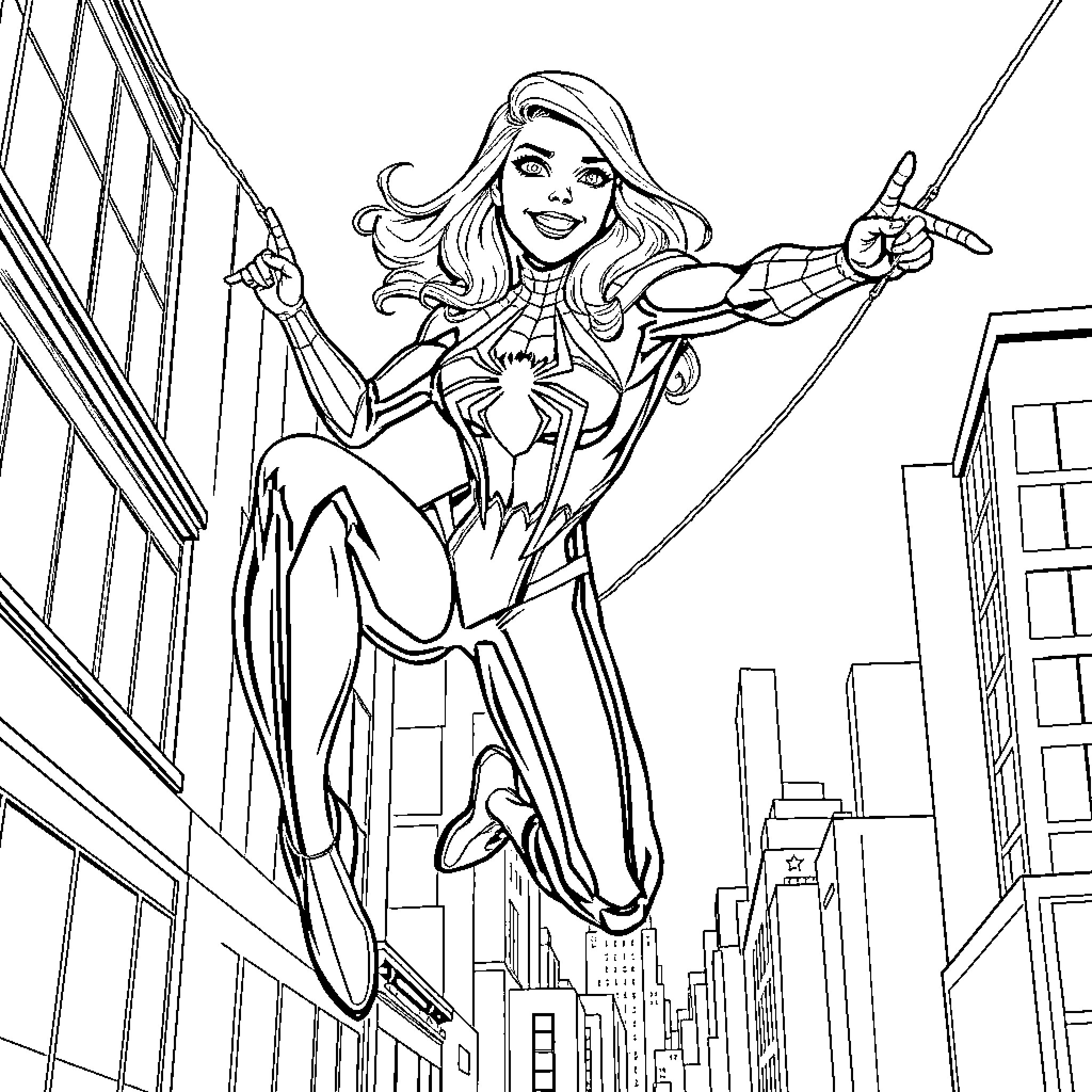 Best Spider Woman Coloring Pages (Free Printable PDF)